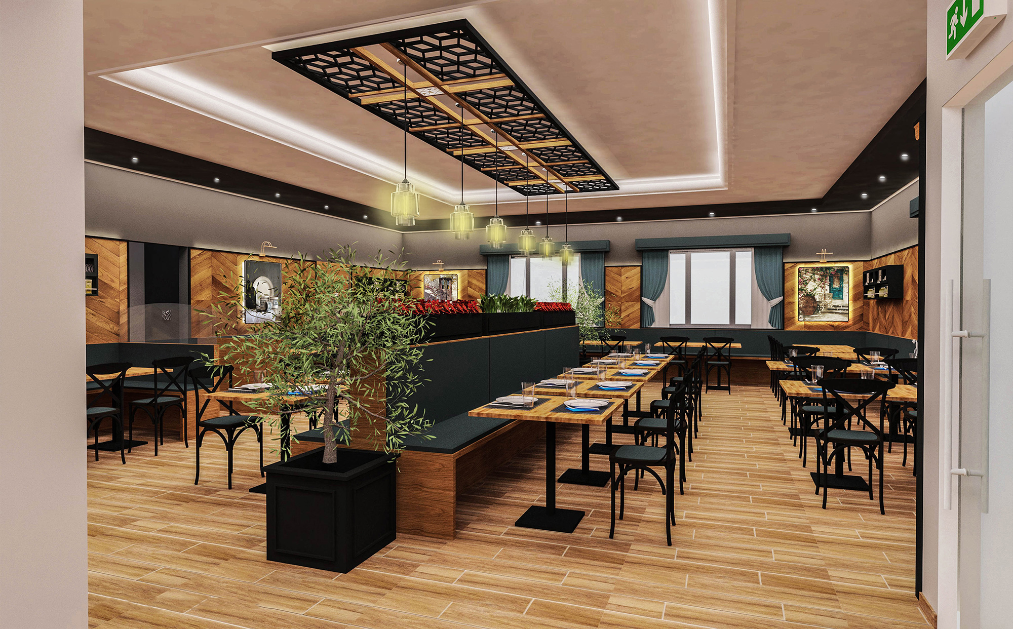 Greek Restaurant in Munich by Lab4 Architects - Architizer