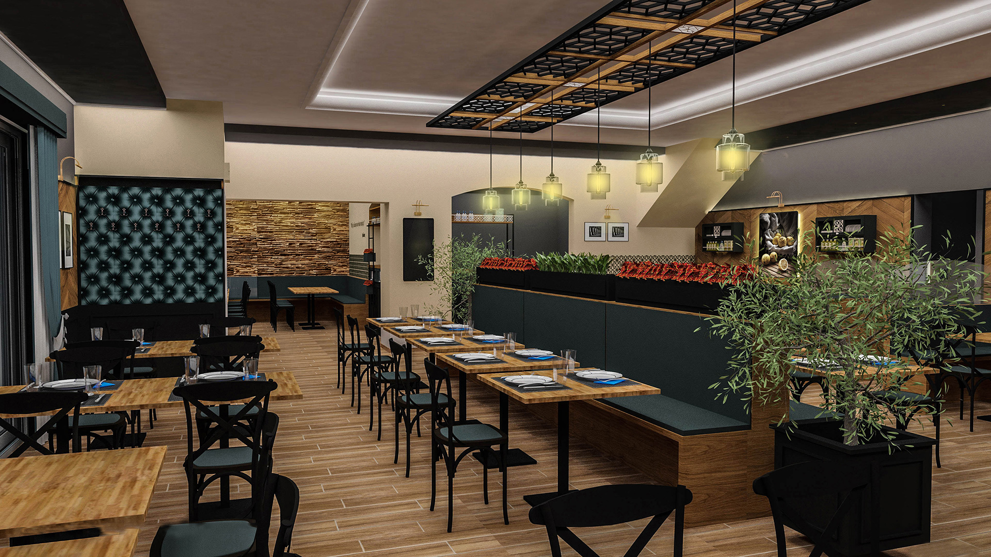 Greek Restaurant in Munich by Lab4 Architects - Architizer