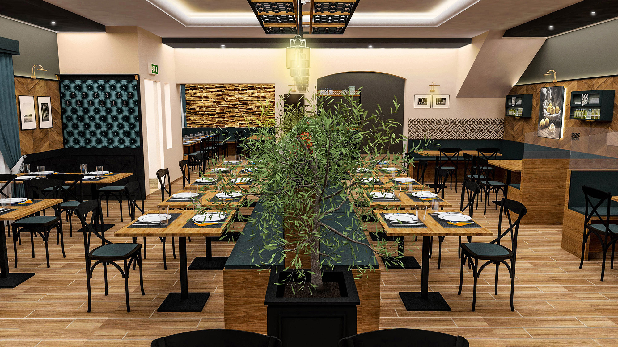 Greek Restaurant in Munich by Lab4 Architects - Architizer