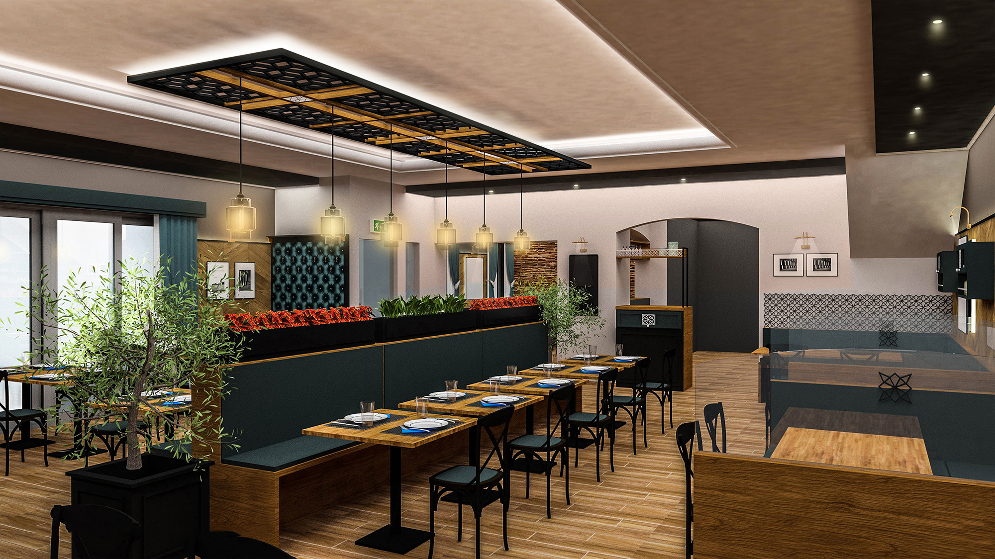 Greek Restaurant in Munich by Lab4 Architects - Architizer