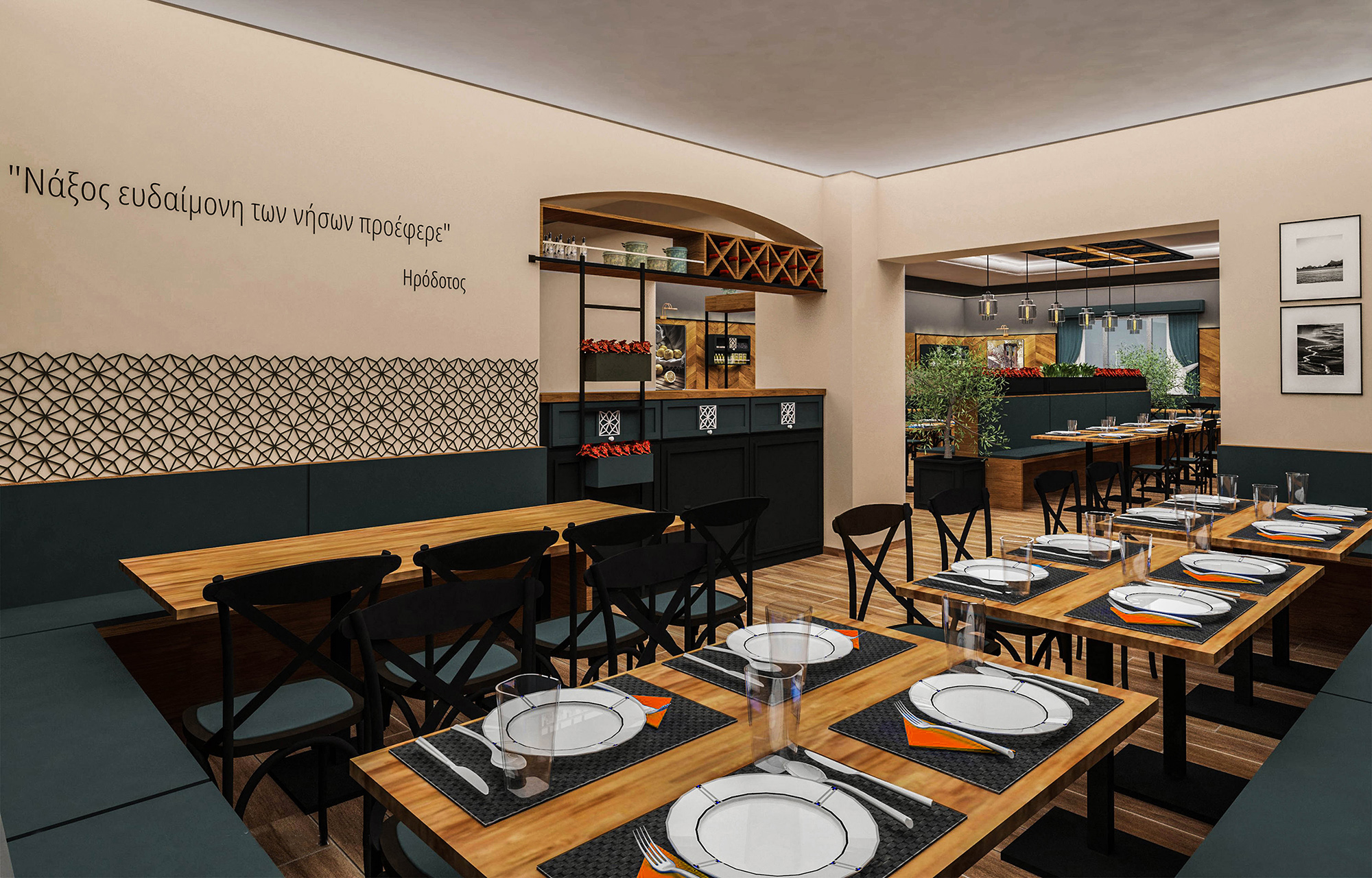 Greek Restaurant in Munich by Lab4 Architects - Architizer