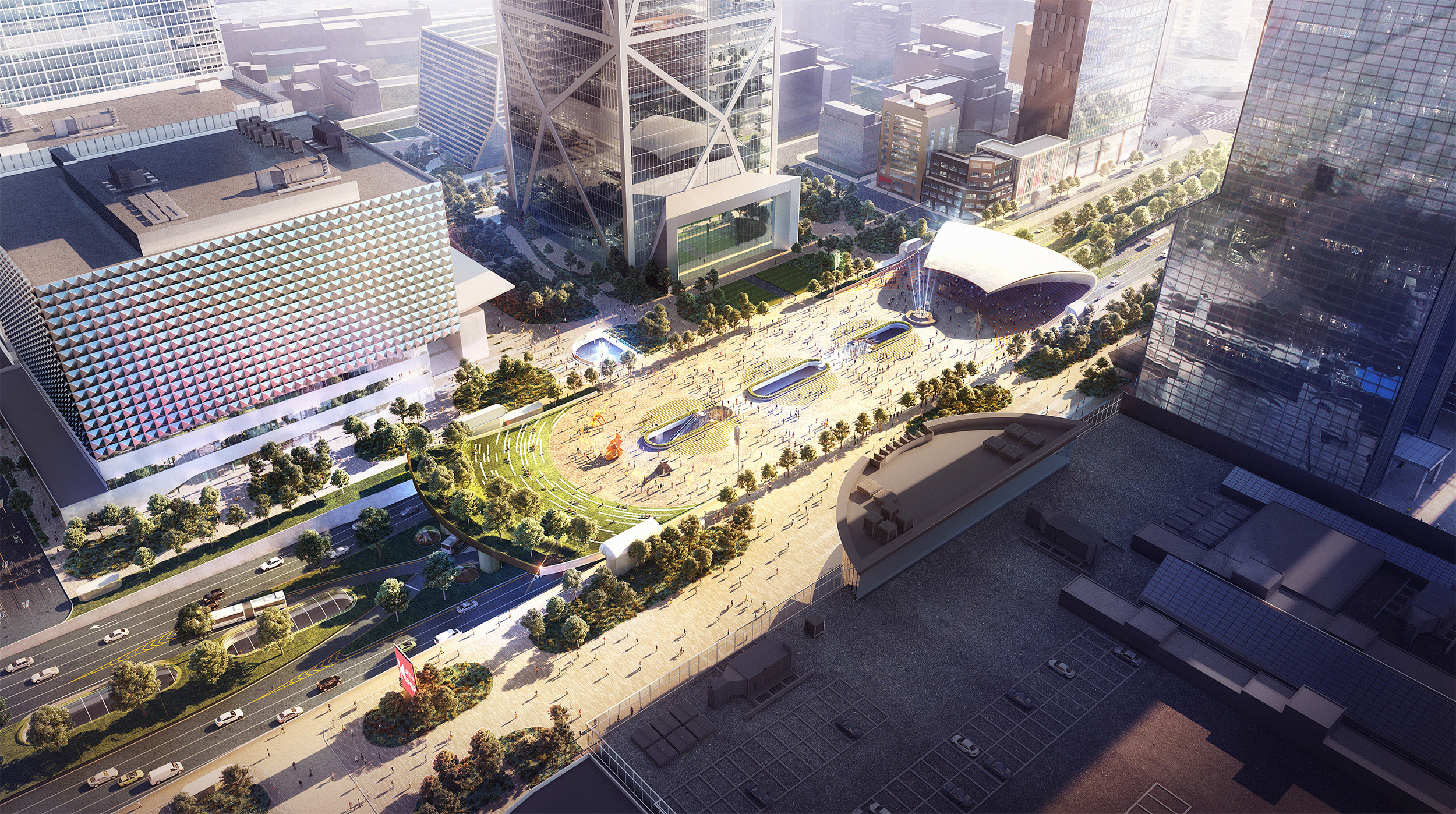 Idea 2276586: Gangnam Intermodal Transit Hub by AZPML - Architizer