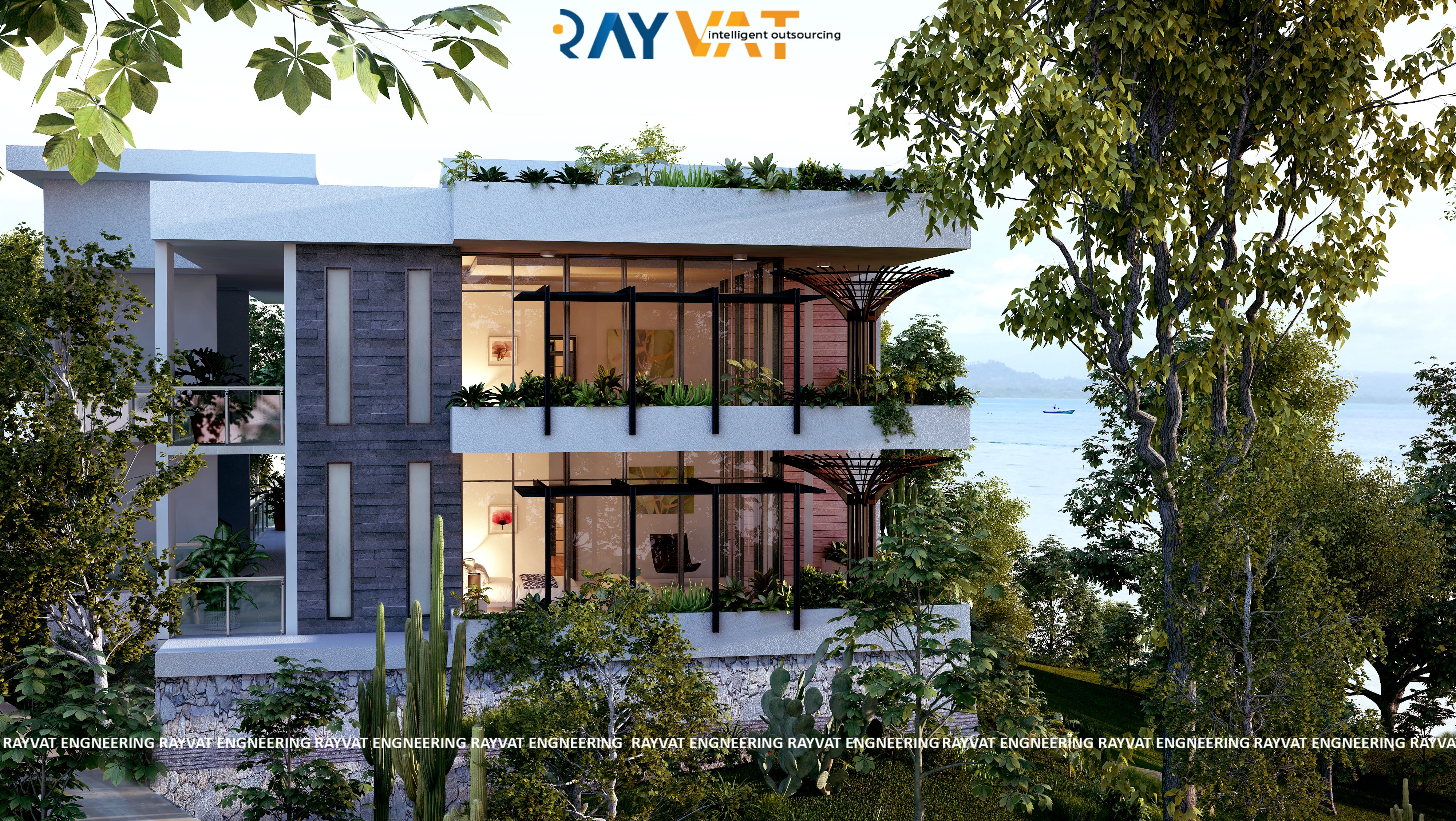 3D Aerial View Rendering by Rayvat Rendering Studio - Architizer