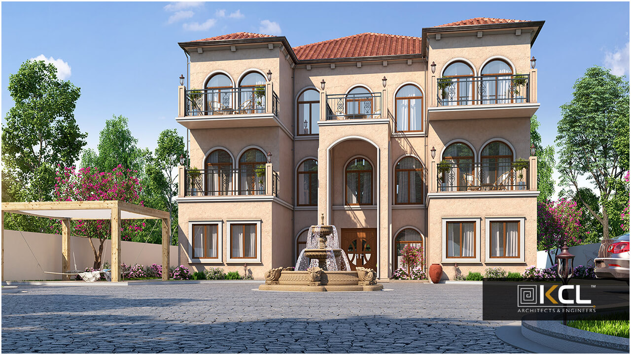 3D Rsidential Bunglow Design by KCL Solutions - Architizer