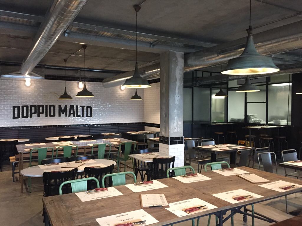 Doppio Malto - Brew Restaurant by Visual Display - Interior / Identity ...