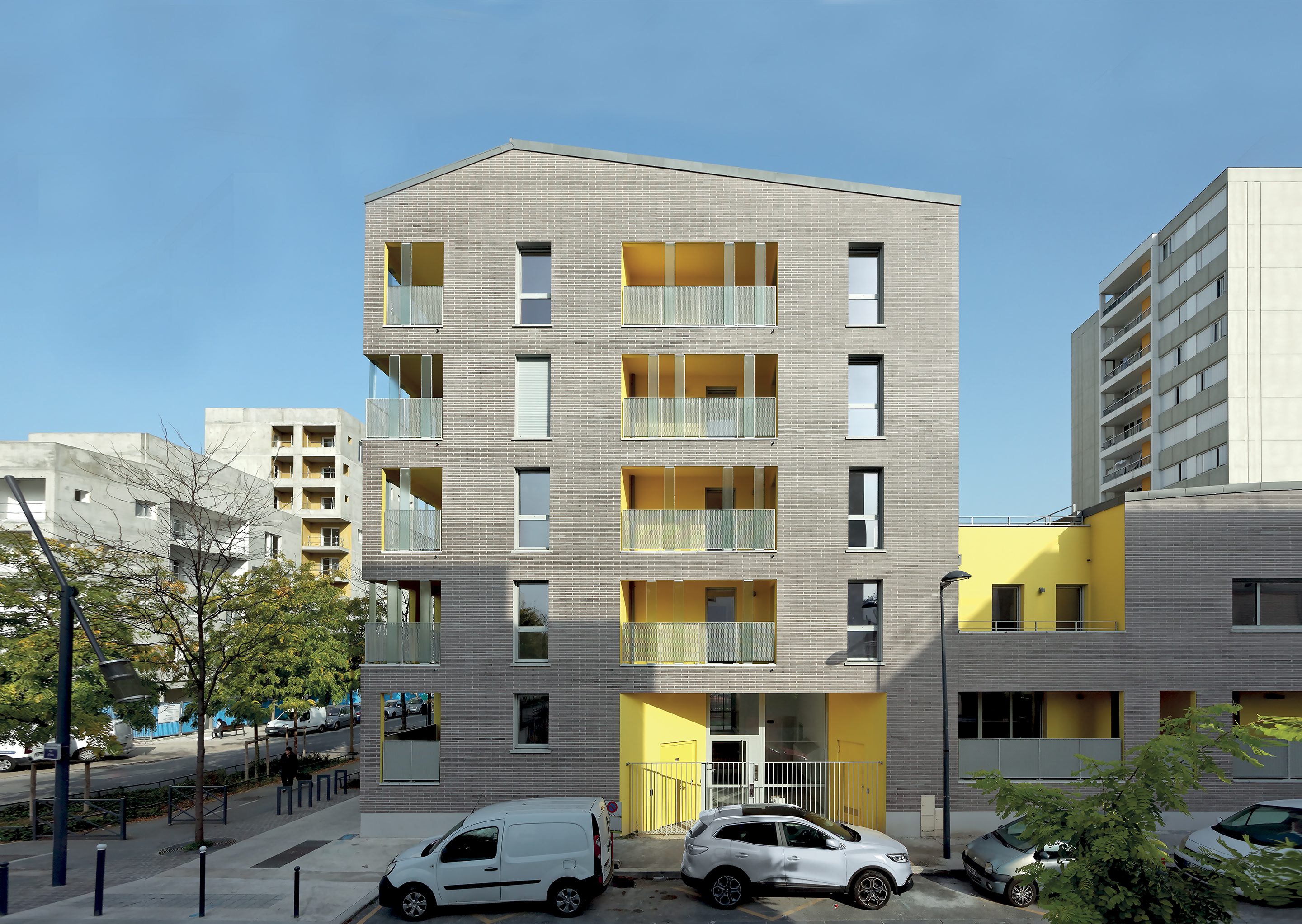 Idea 2438277: 55 housing in Villeneuve-la-Garenne by Atelier Benjamin ...