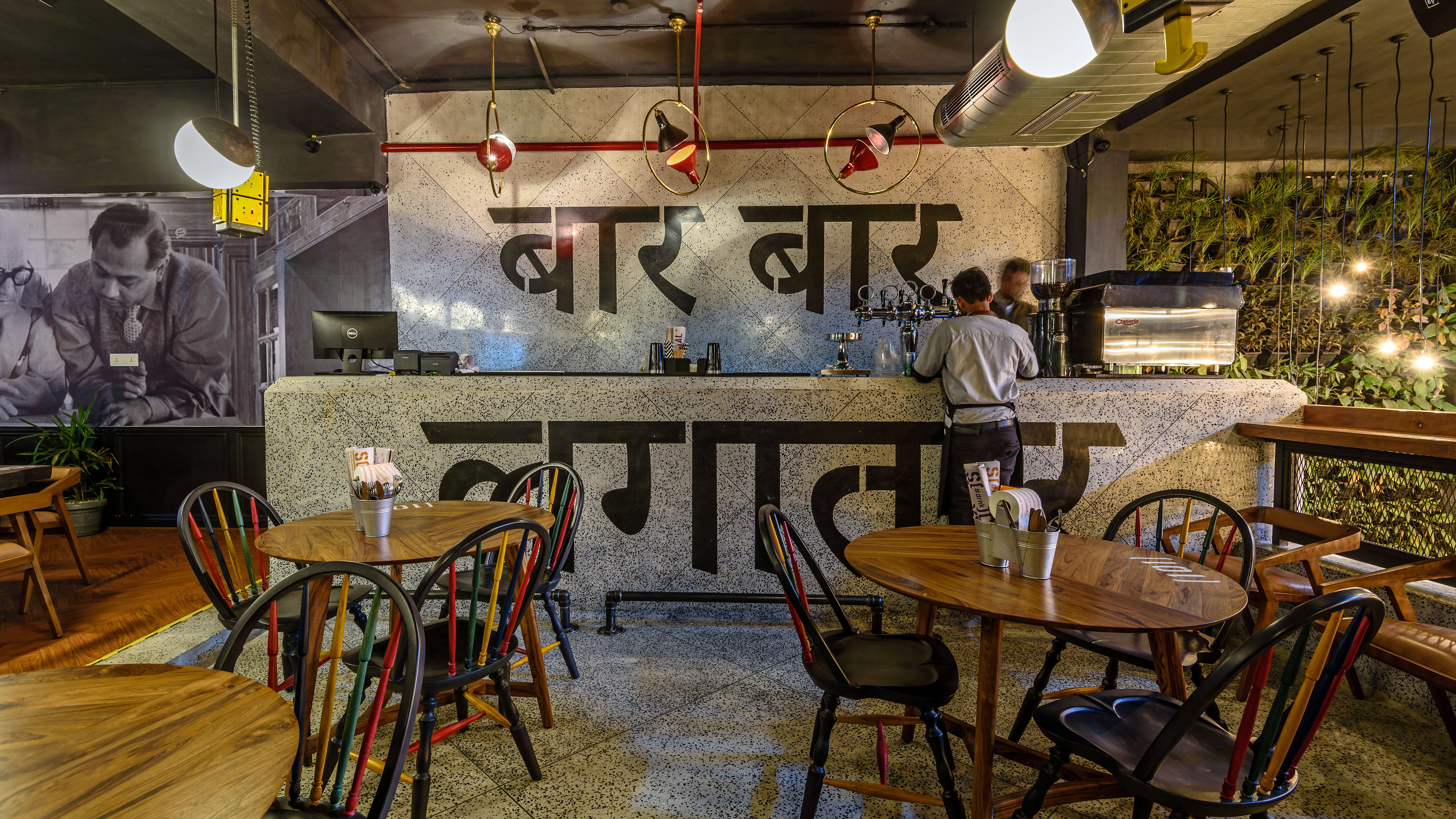 Social Café-cum-bar by Chromed Design Studio - Architizer