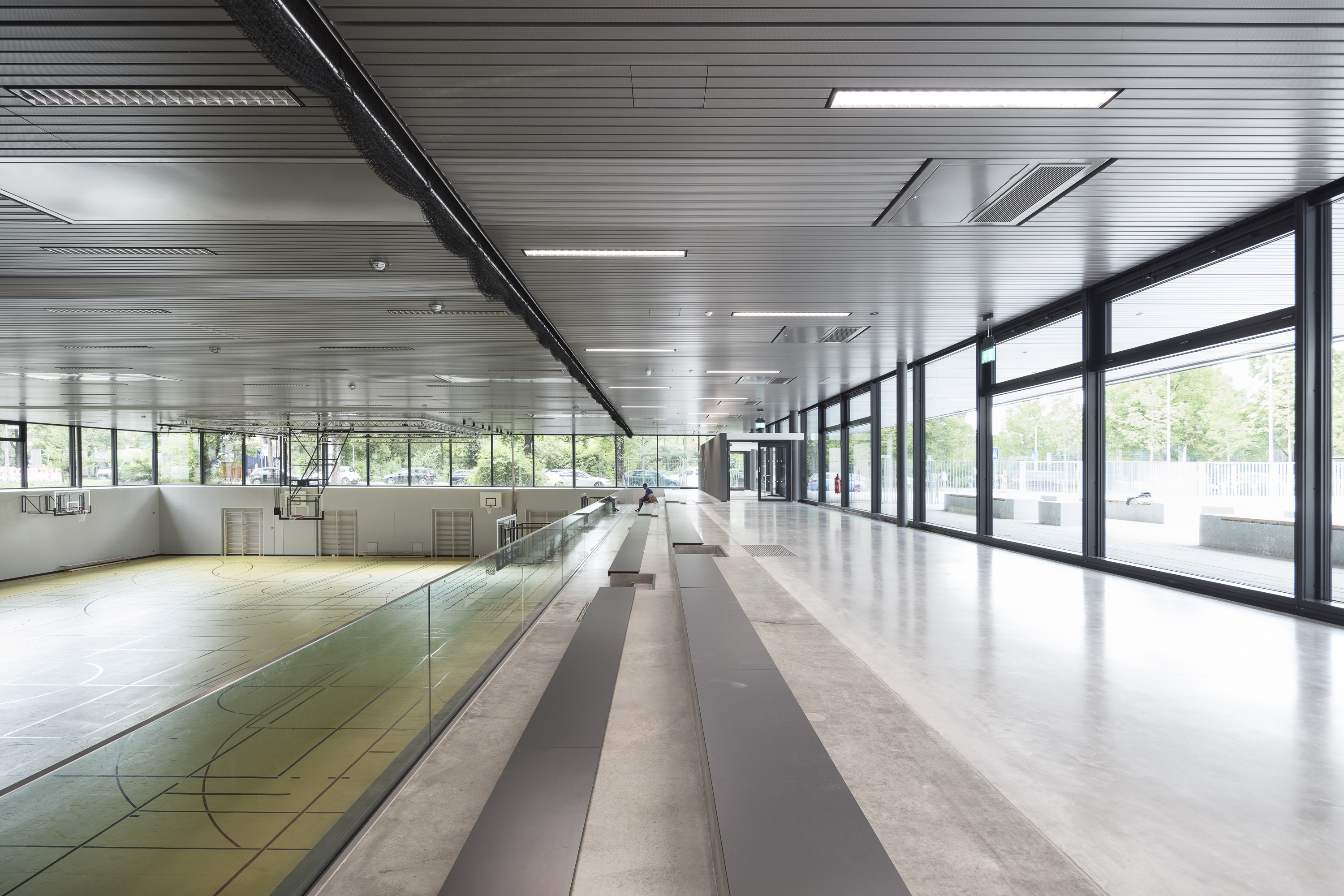 Sports Hall of Adolf-Weber High School by Auer Weber - Architizer