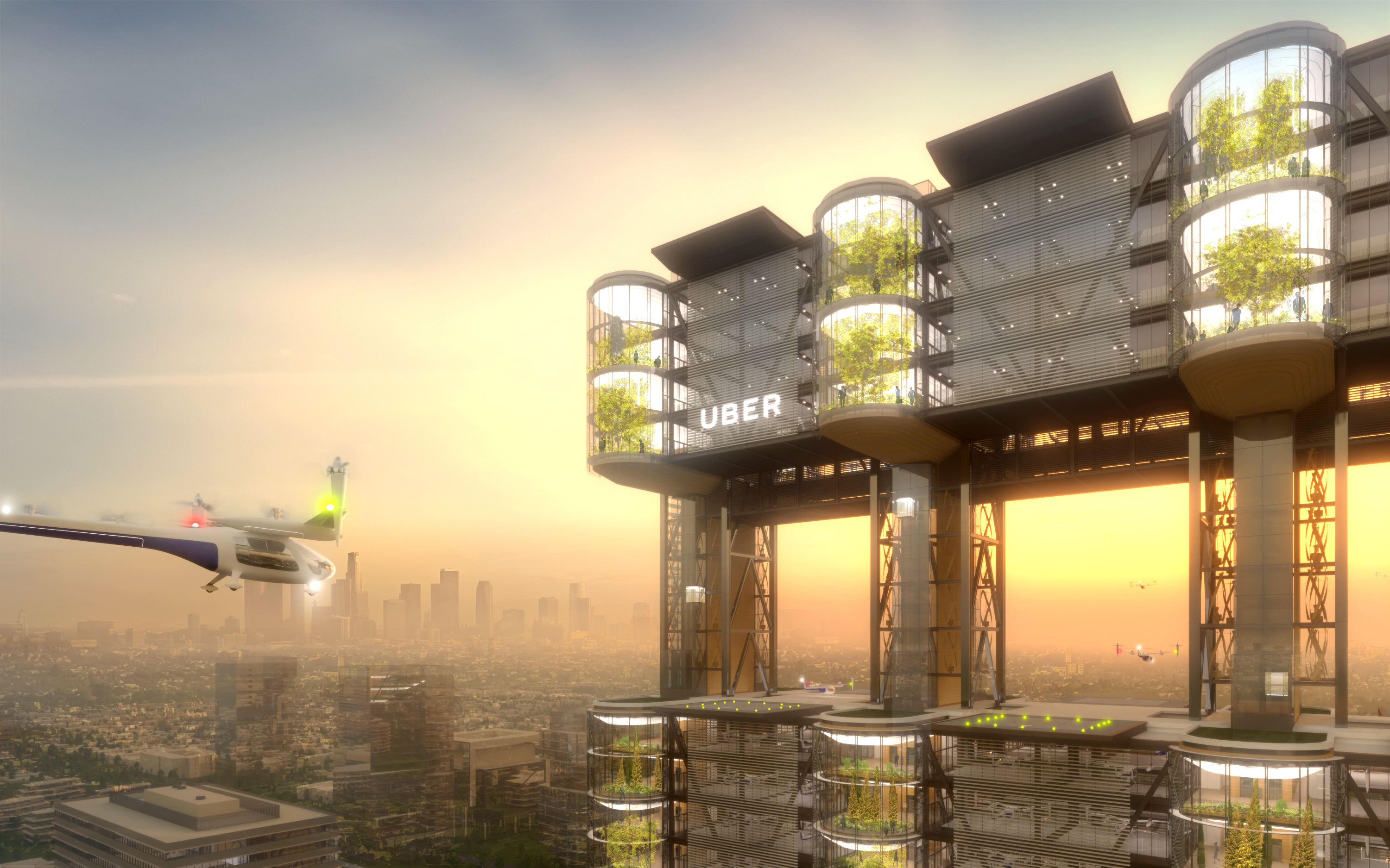 Uber Sky Tower by Pickard Chilton - Architizer