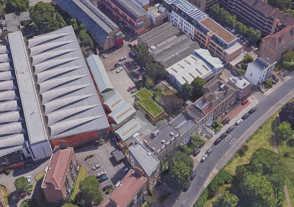 Hackney Apartments & Office by Satish Jassal Architects - Architizer
