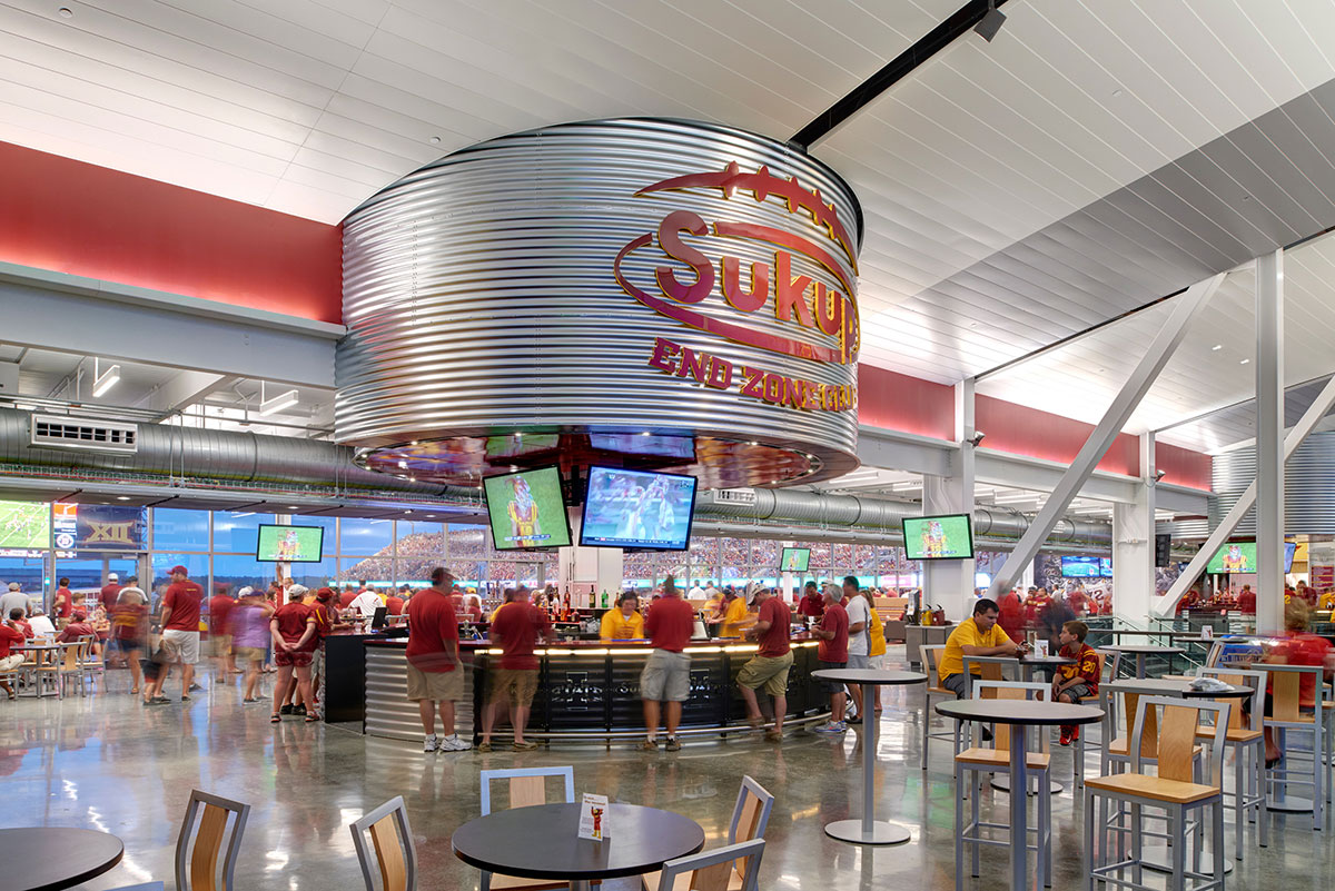 Jack Trice Stadium Addition South End Zone by Neumann Monson Architects ...