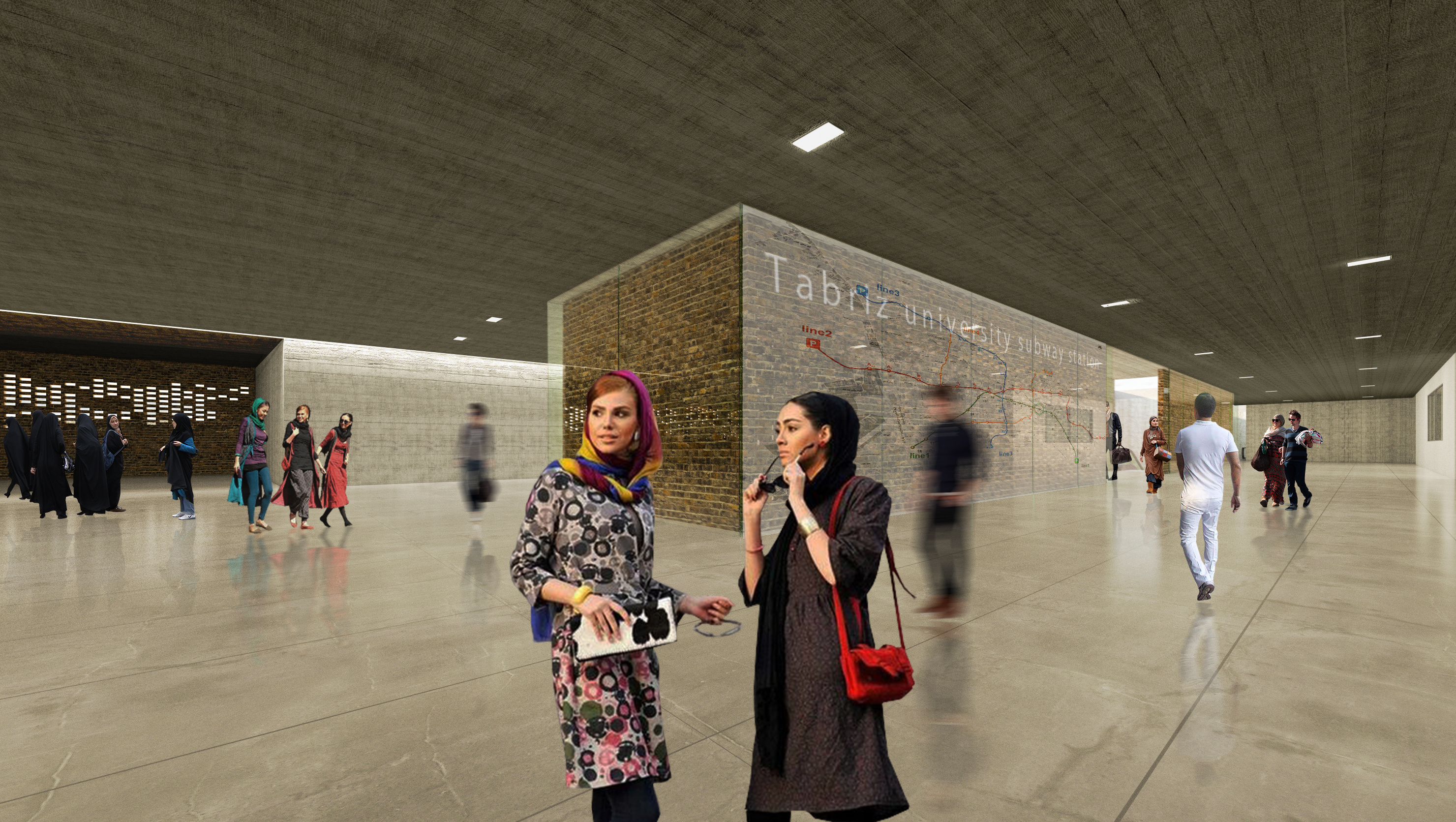 Tabriz university metro station by KA architecture studio (Mohammad ...