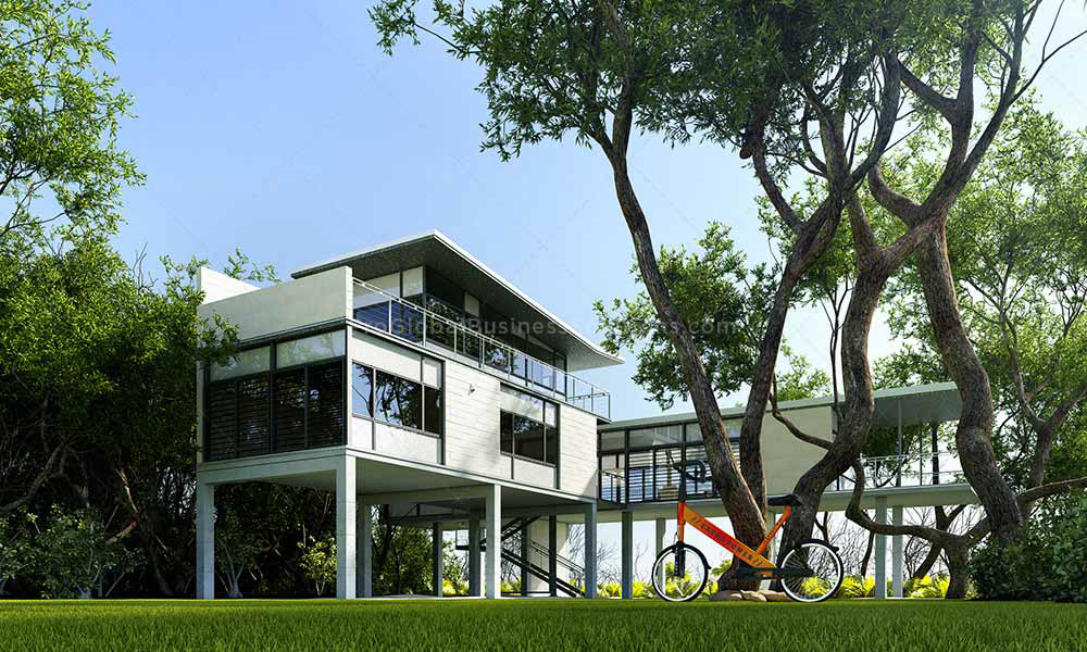 Interior 3D architectural rendering by Proglobalbusinesssolutions ...