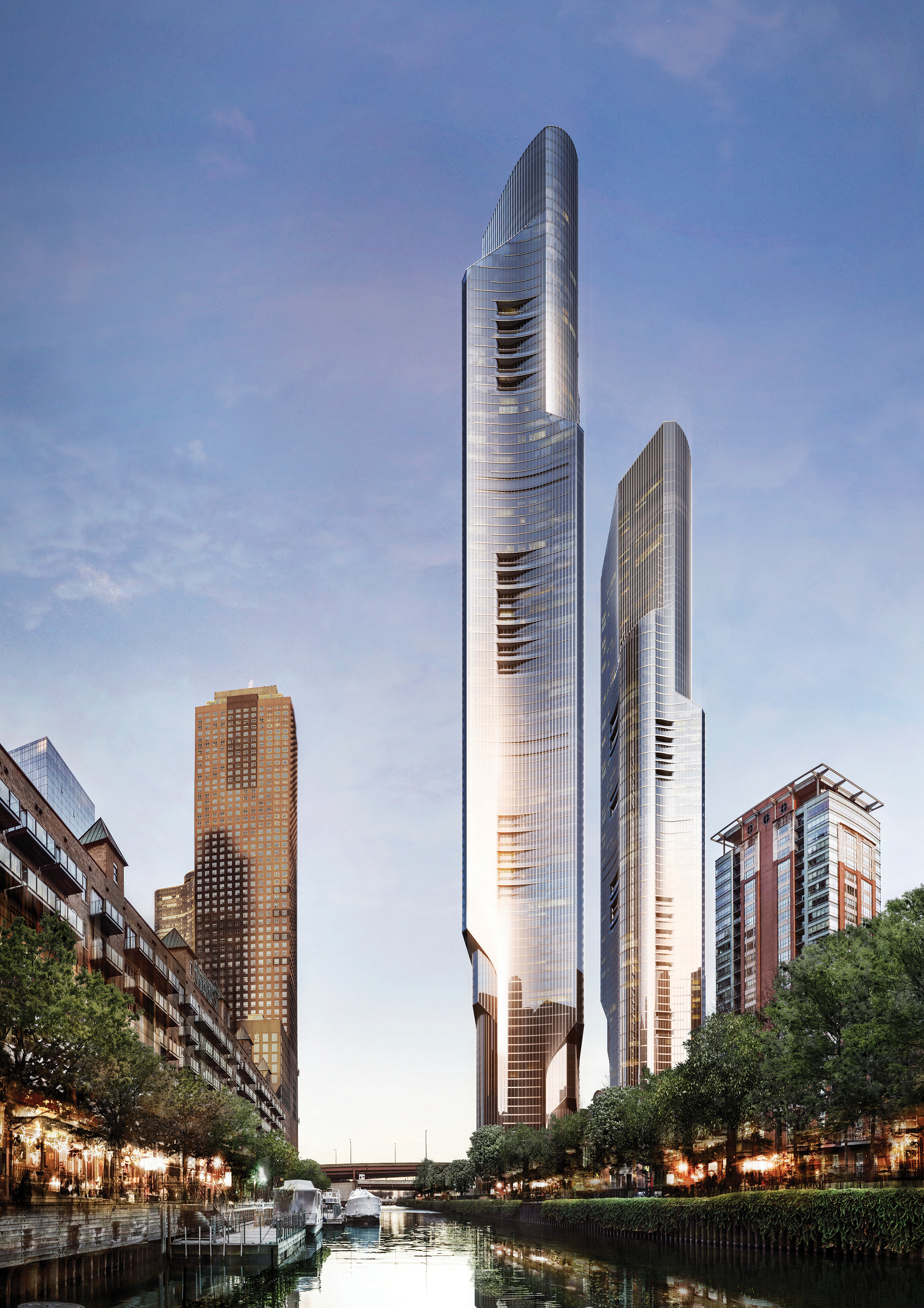 Lakeside Residential Towers by Adrian Smith + Gordon Gill Architecture ...