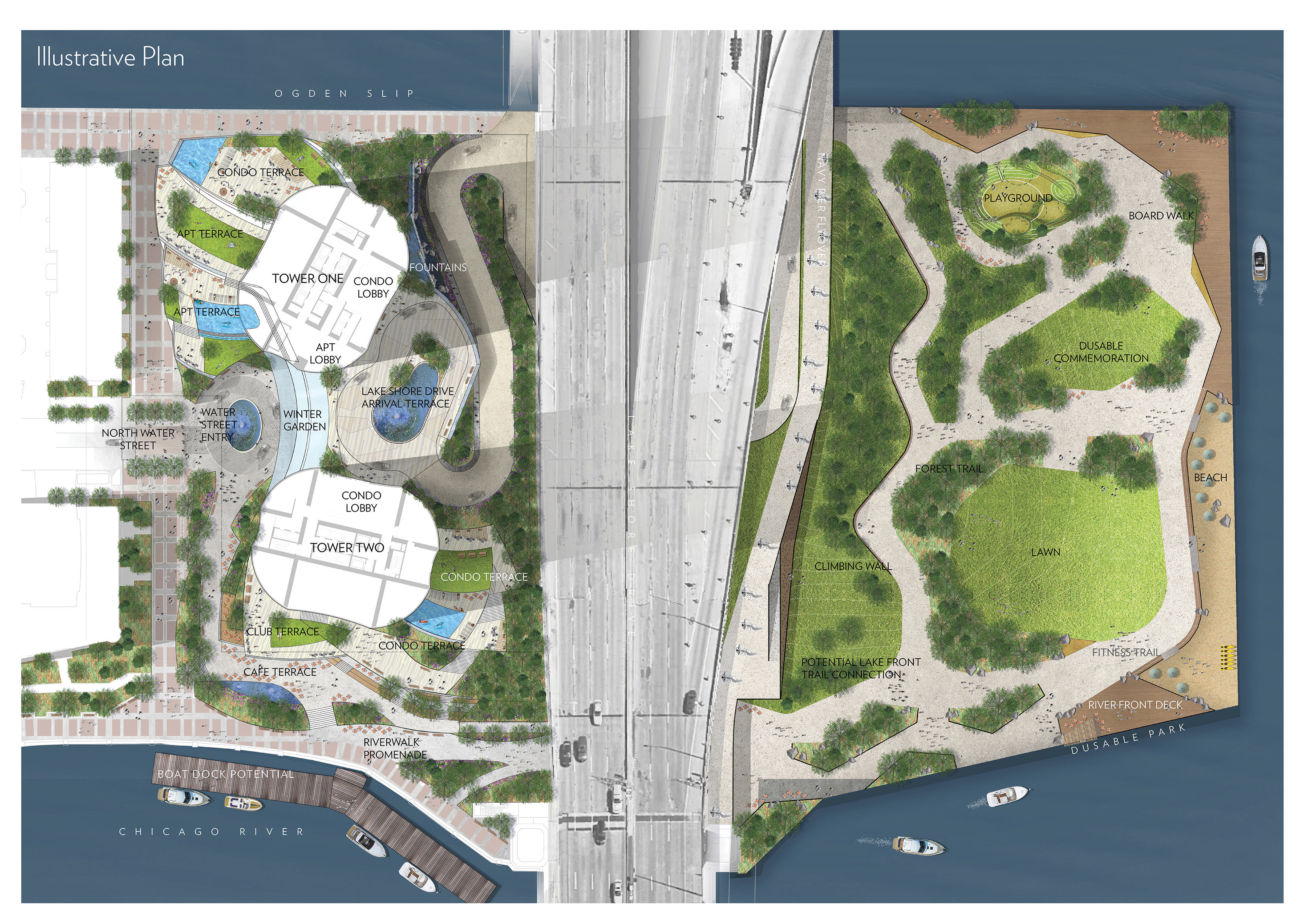 Lakeside Residential Towers by Adrian Smith + Gordon Gill Architecture ...