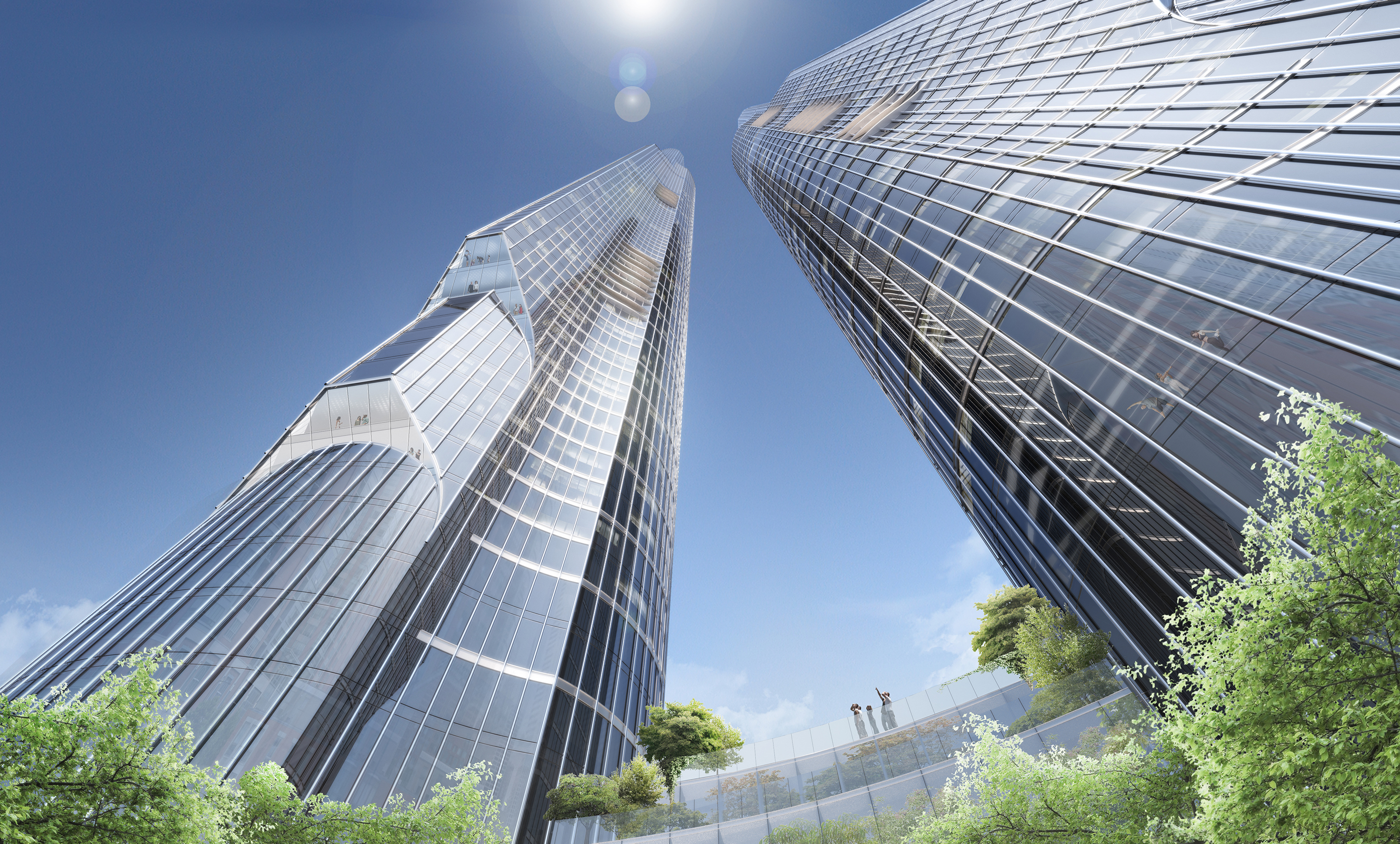 Lakeside Residential Towers by Adrian Smith + Gordon Gill Architecture ...