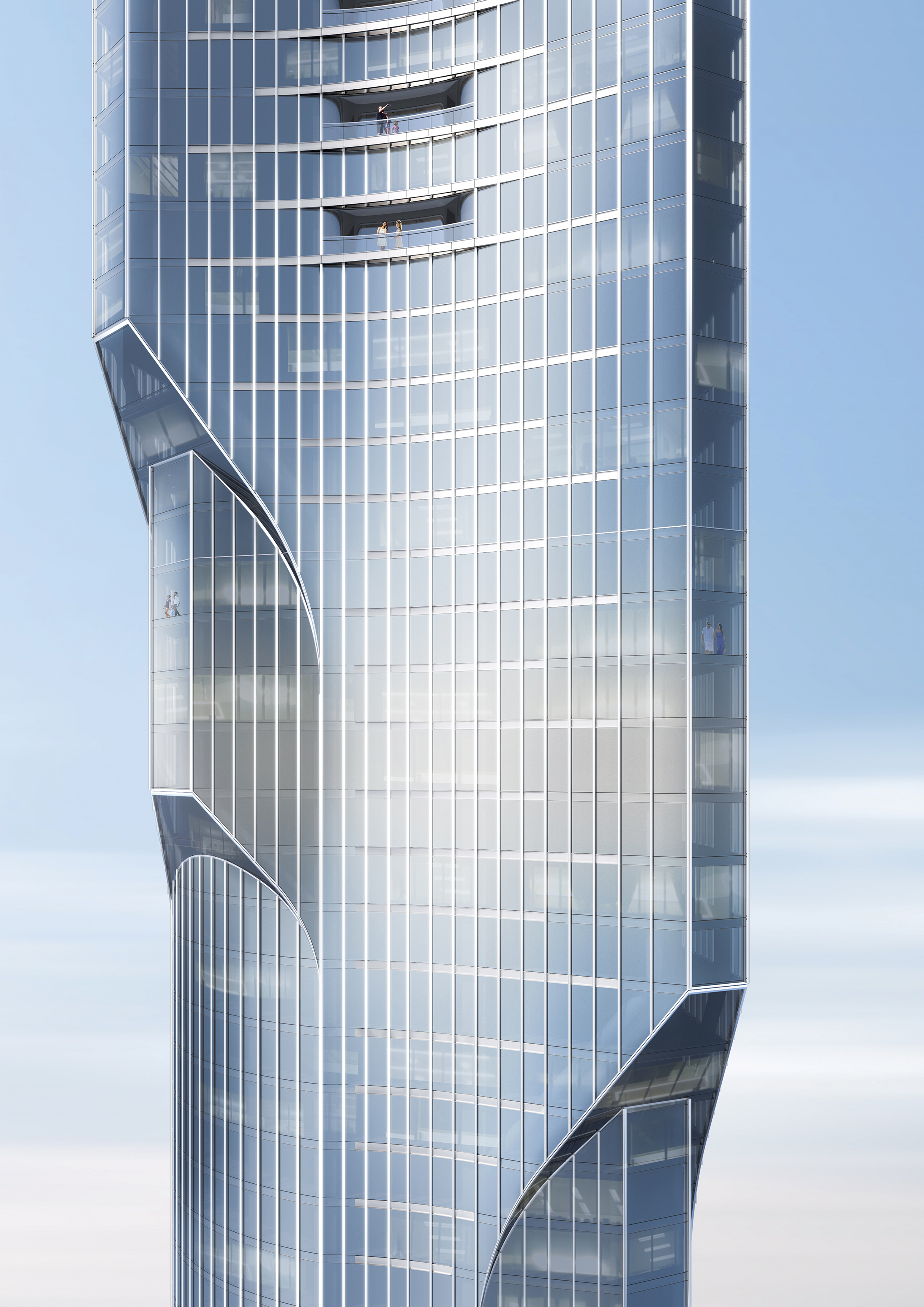 Lakeside Residential Towers by Adrian Smith + Gordon Gill Architecture ...