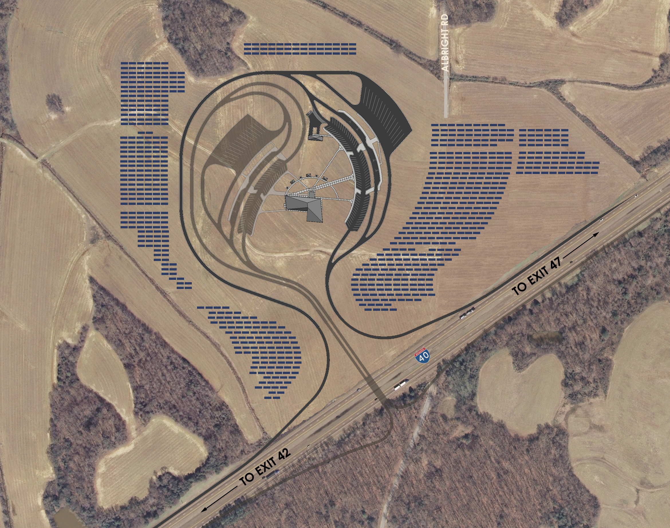 Idea 2577723: I-40 Solar Farm Information & Welcome Center by ANF ...
