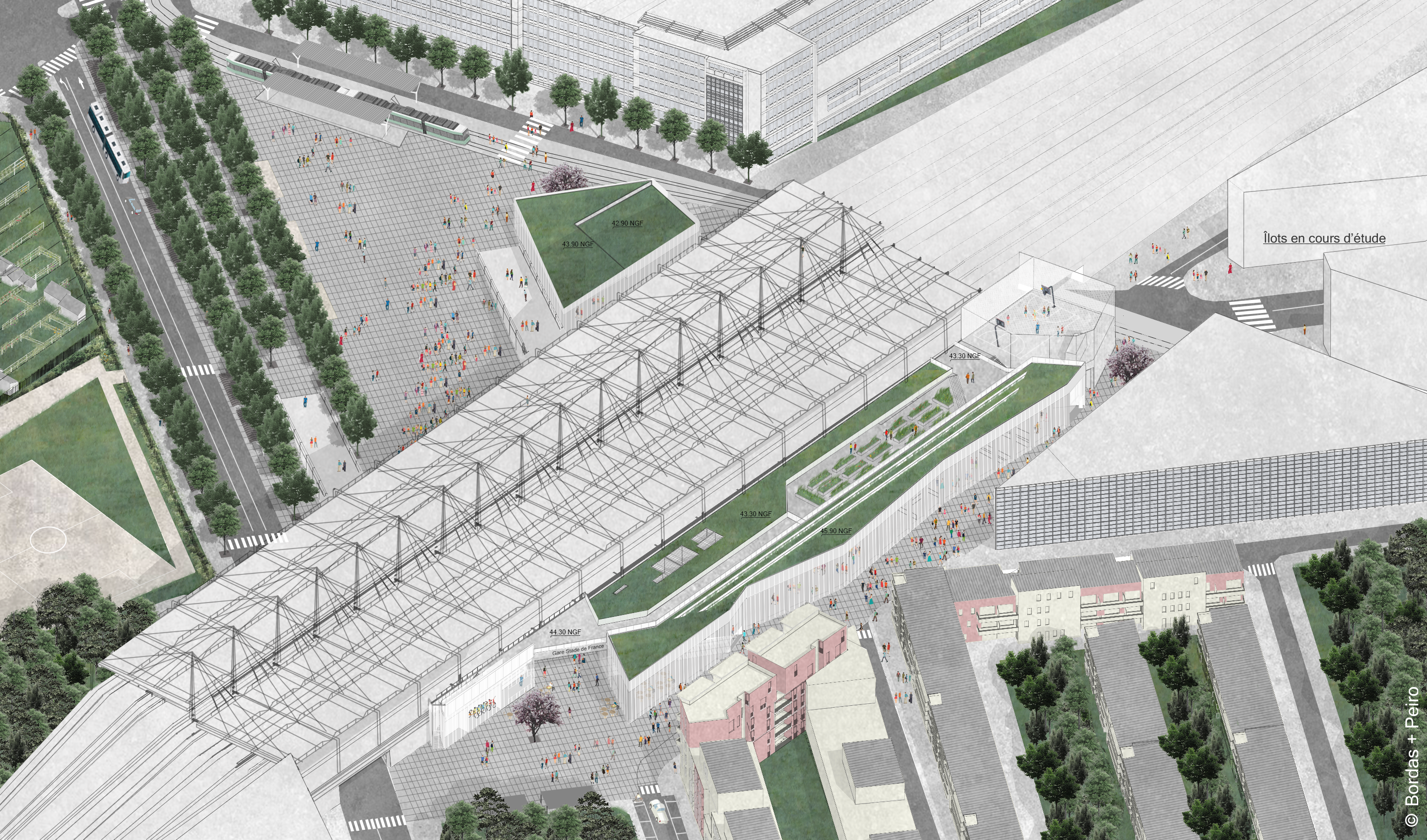 Metro Station Stade de France by Bordas+Peiro Architecte - Architizer