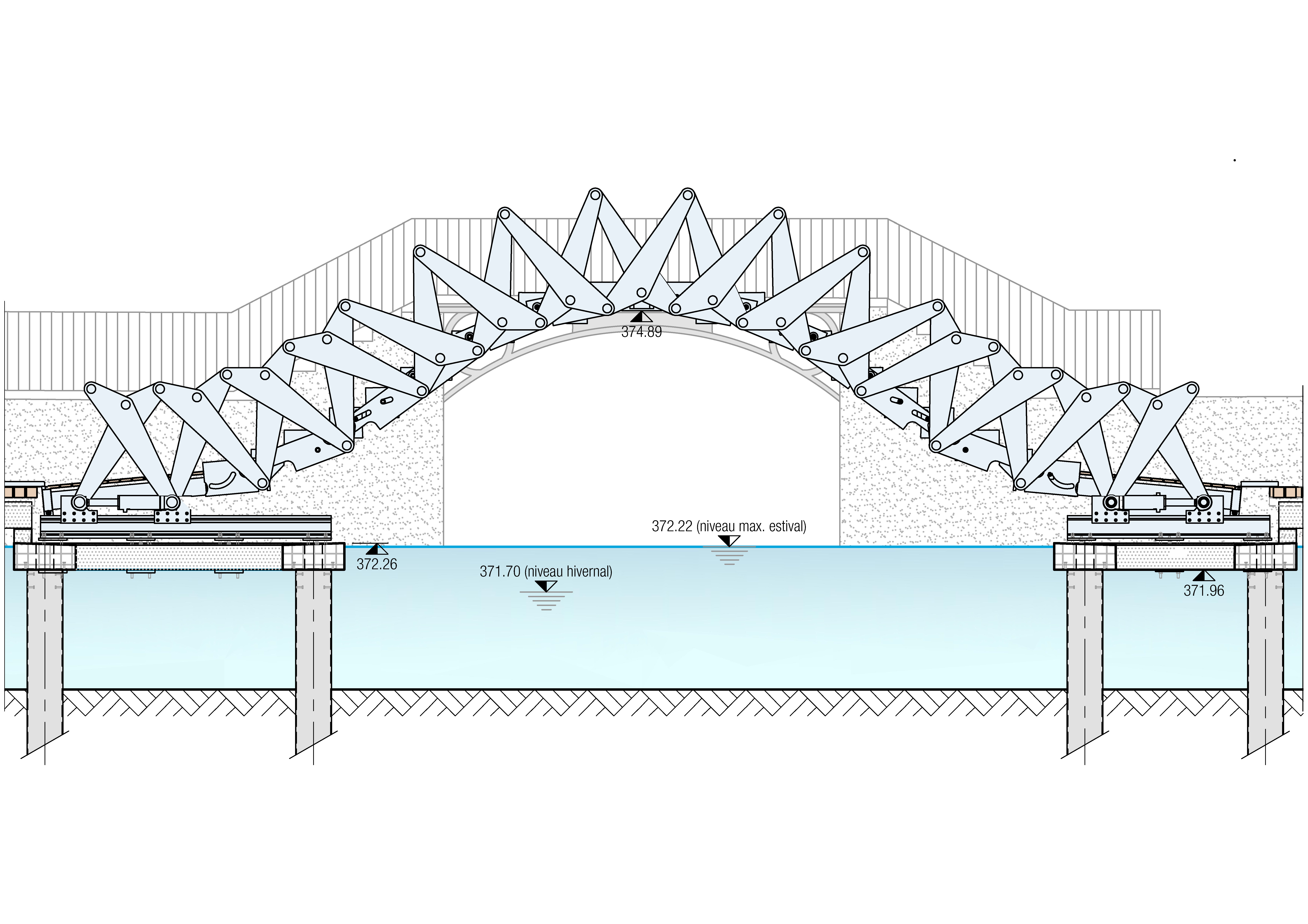 Mobile walkway of Geneva's Jet d'Eau by INGENI - Architizer