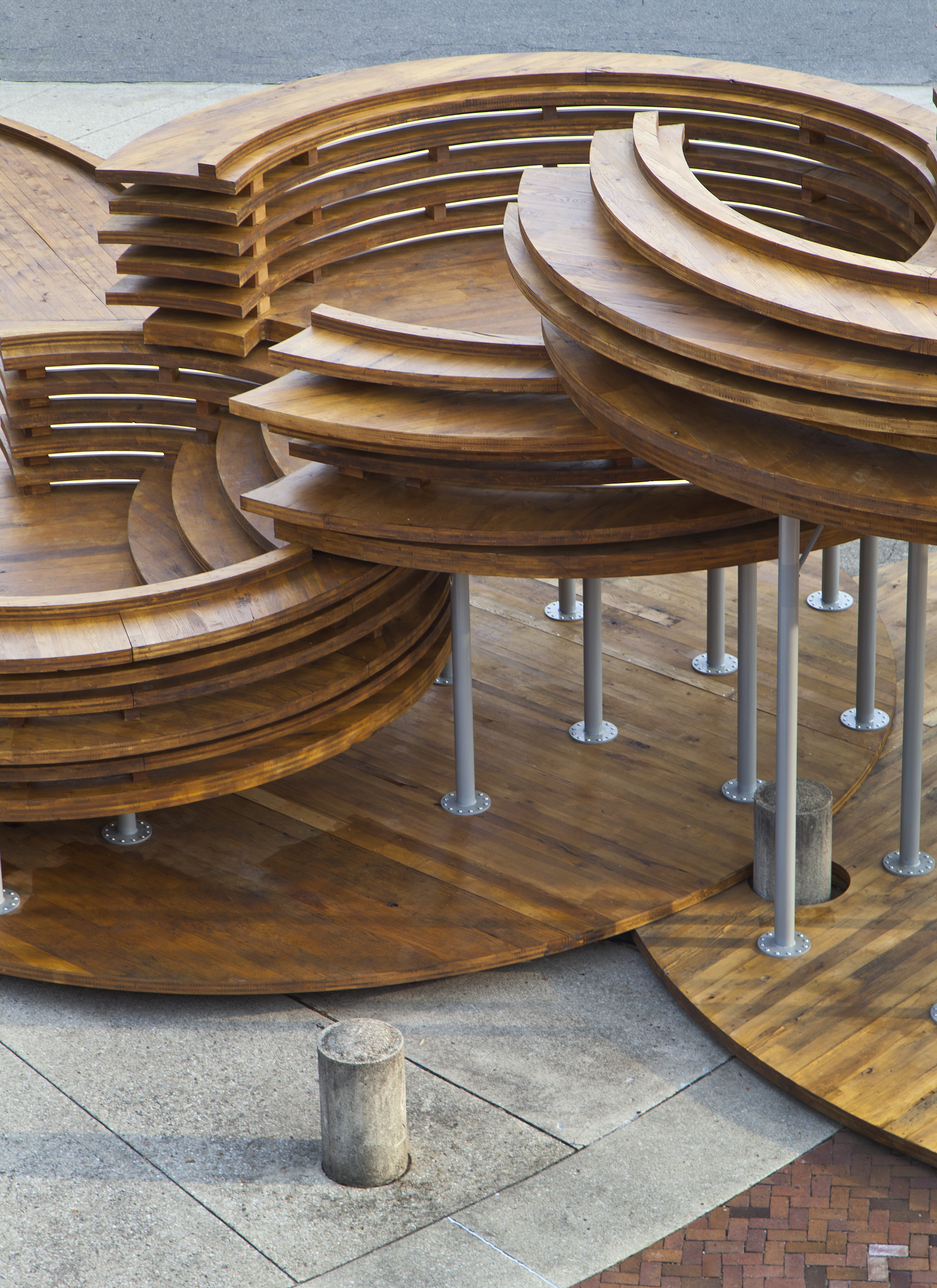 Conversation Plinth: Indiana Hardwood CLT project by ikd - Architizer