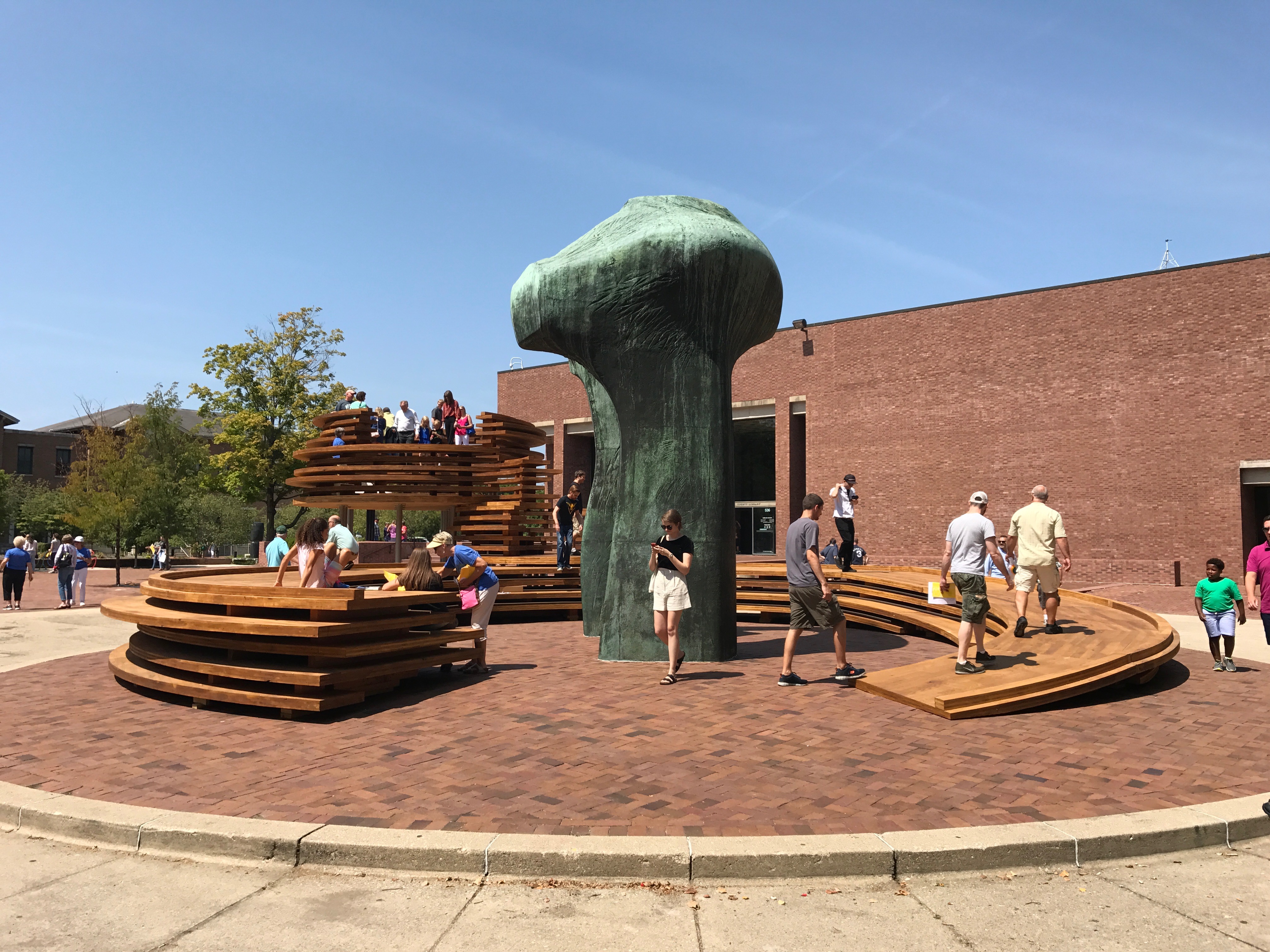 Conversation Plinth: Indiana Hardwood CLT project by ikd - Architizer