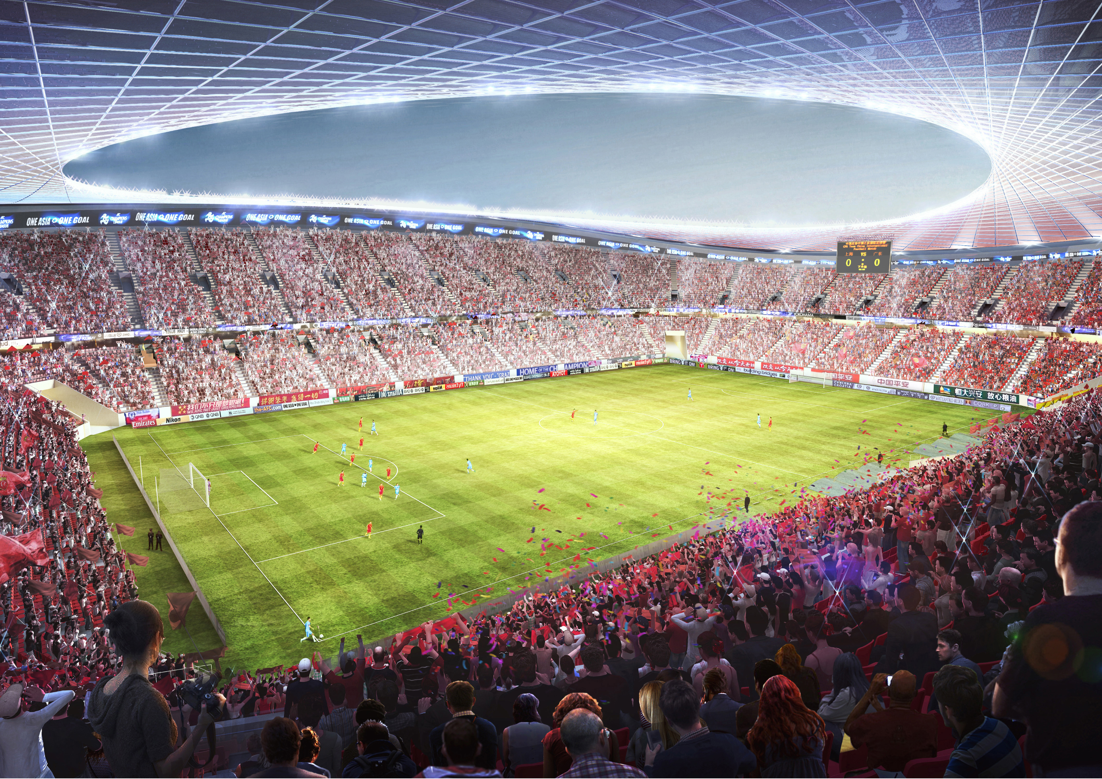 Shanghai Pu Dong Football Stadium by Gerber Architekten - Architizer