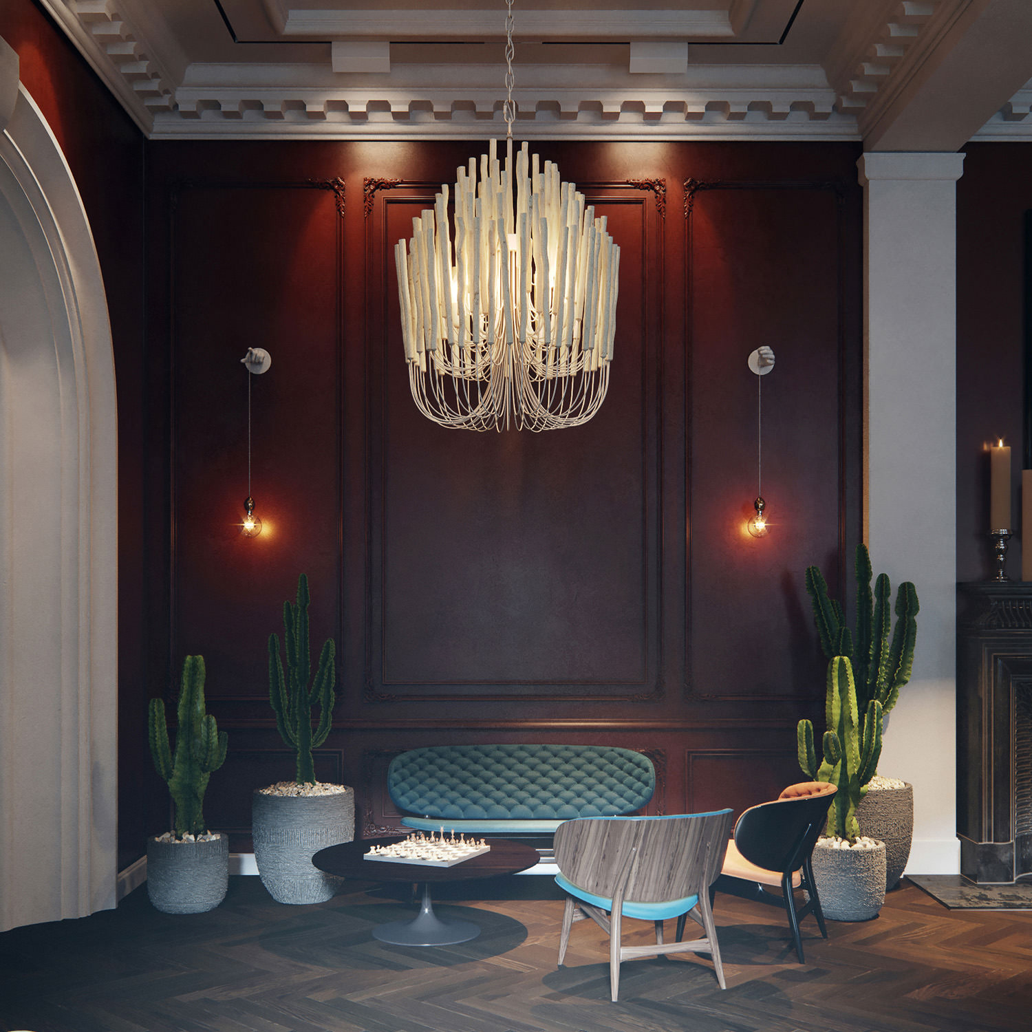 3D LOUNGE DESIGN CONCEPT WITH BAXTER FURNITURE by Lunas Visualization ...