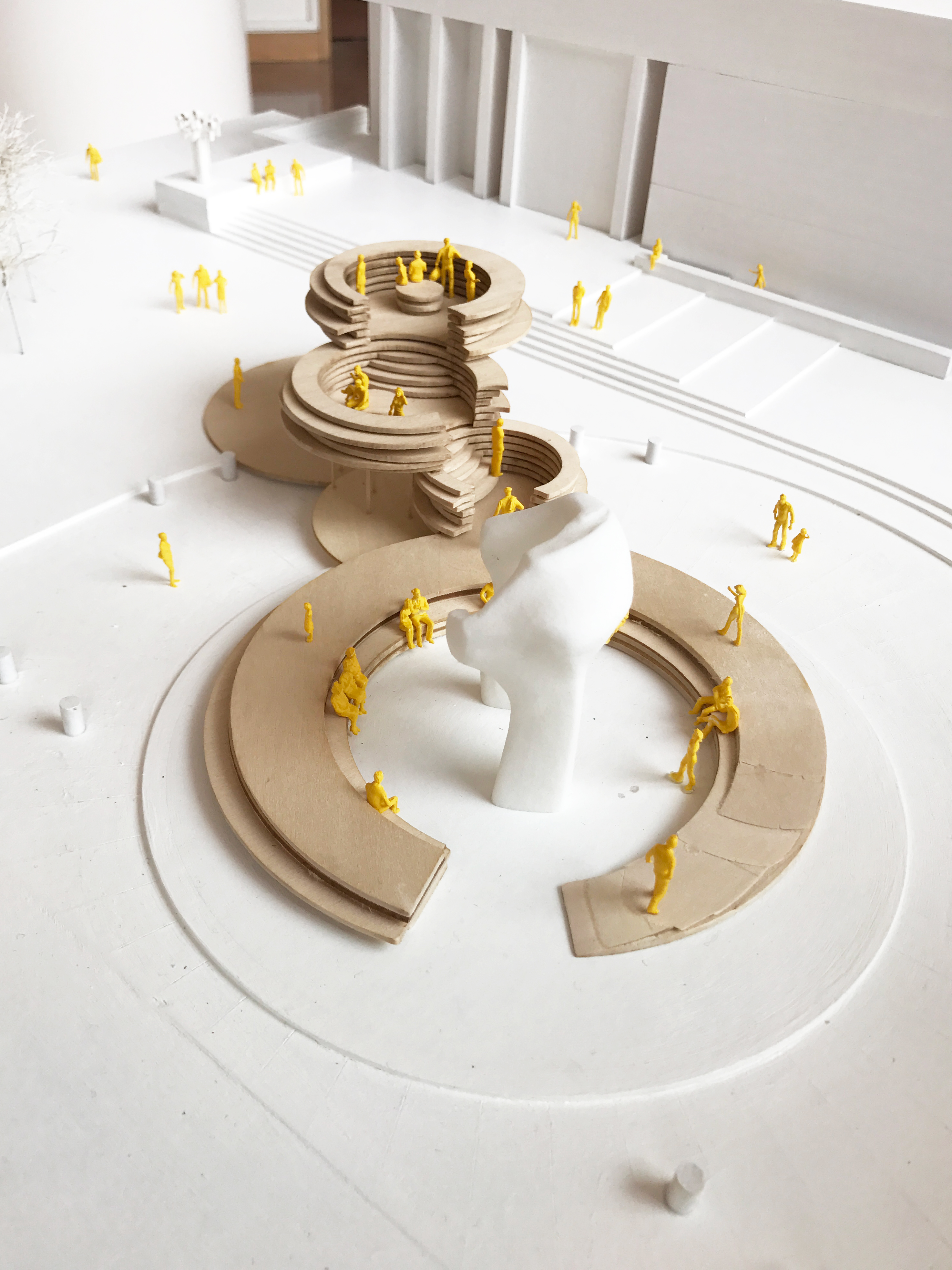 Conversation Plinth: Indiana Hardwood CLT project by ikd - Architizer