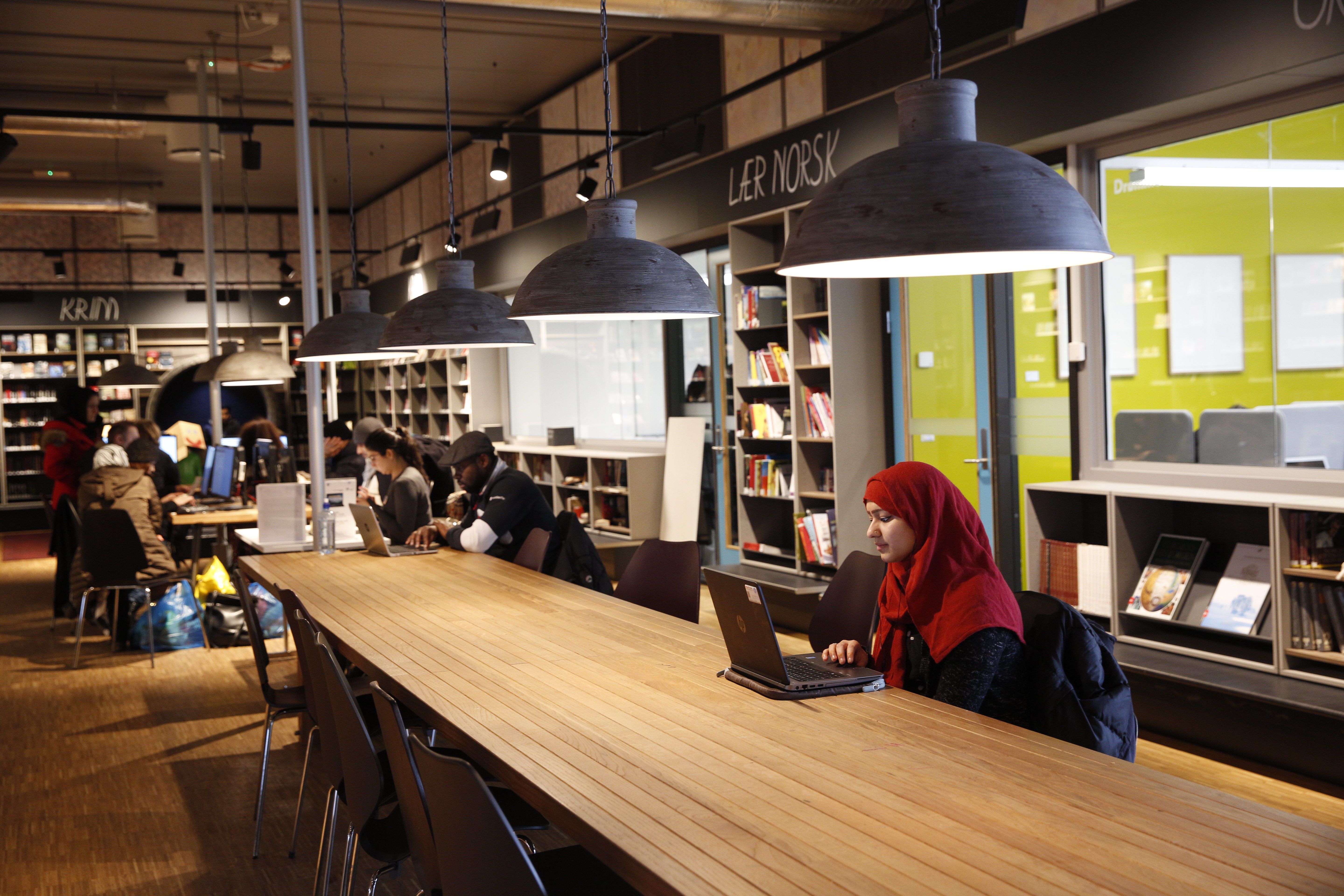 Furuset Library, Oslo by Rodeo Architects - Architizer