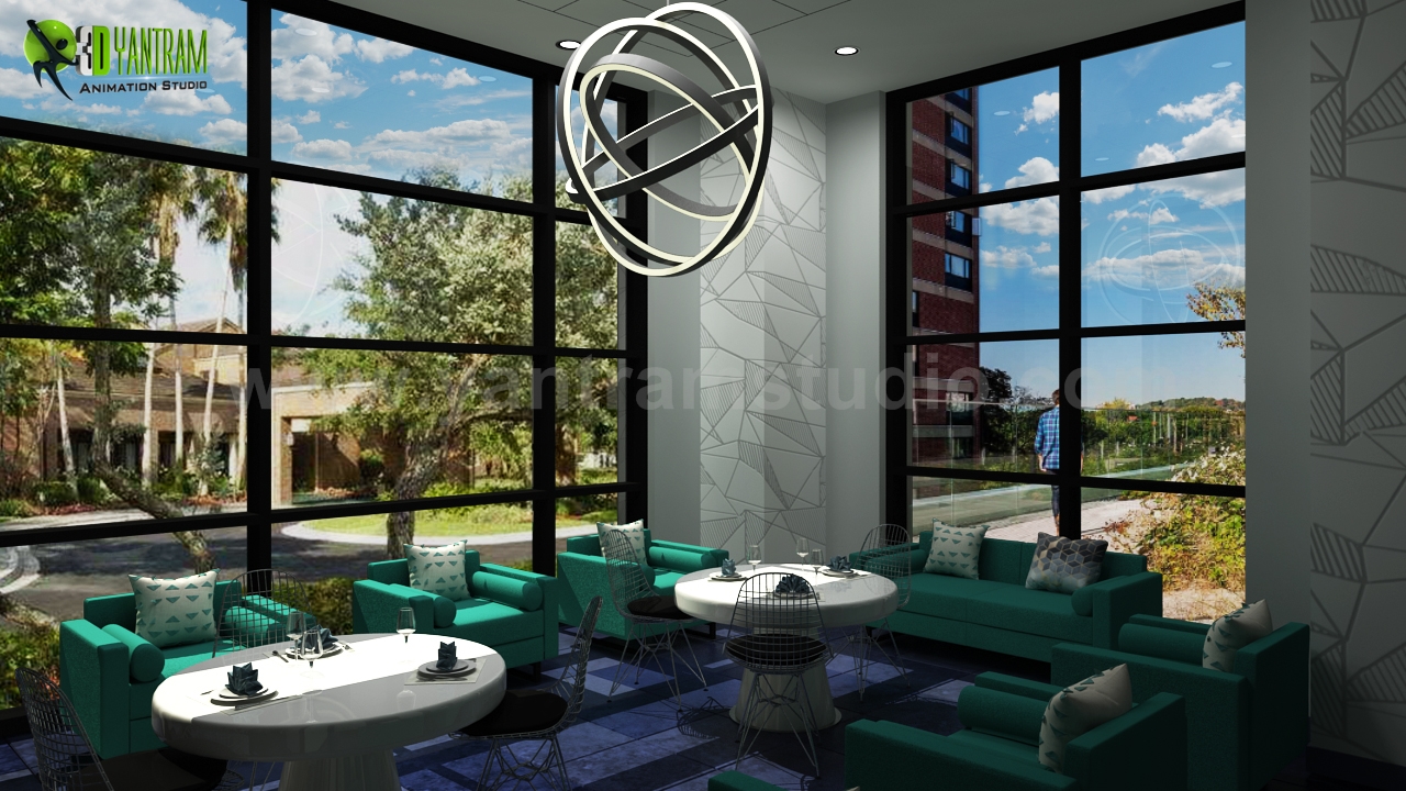 Aminities Area Renderings of Modern Community Apartment by Yantram ...