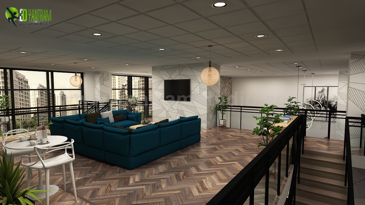 Aminities Area Renderings of Modern Community Apartment by Yantram ...