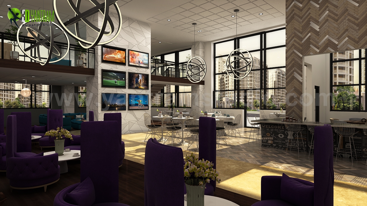 Aminities Area Renderings of Modern Community Apartment by Yantram ...