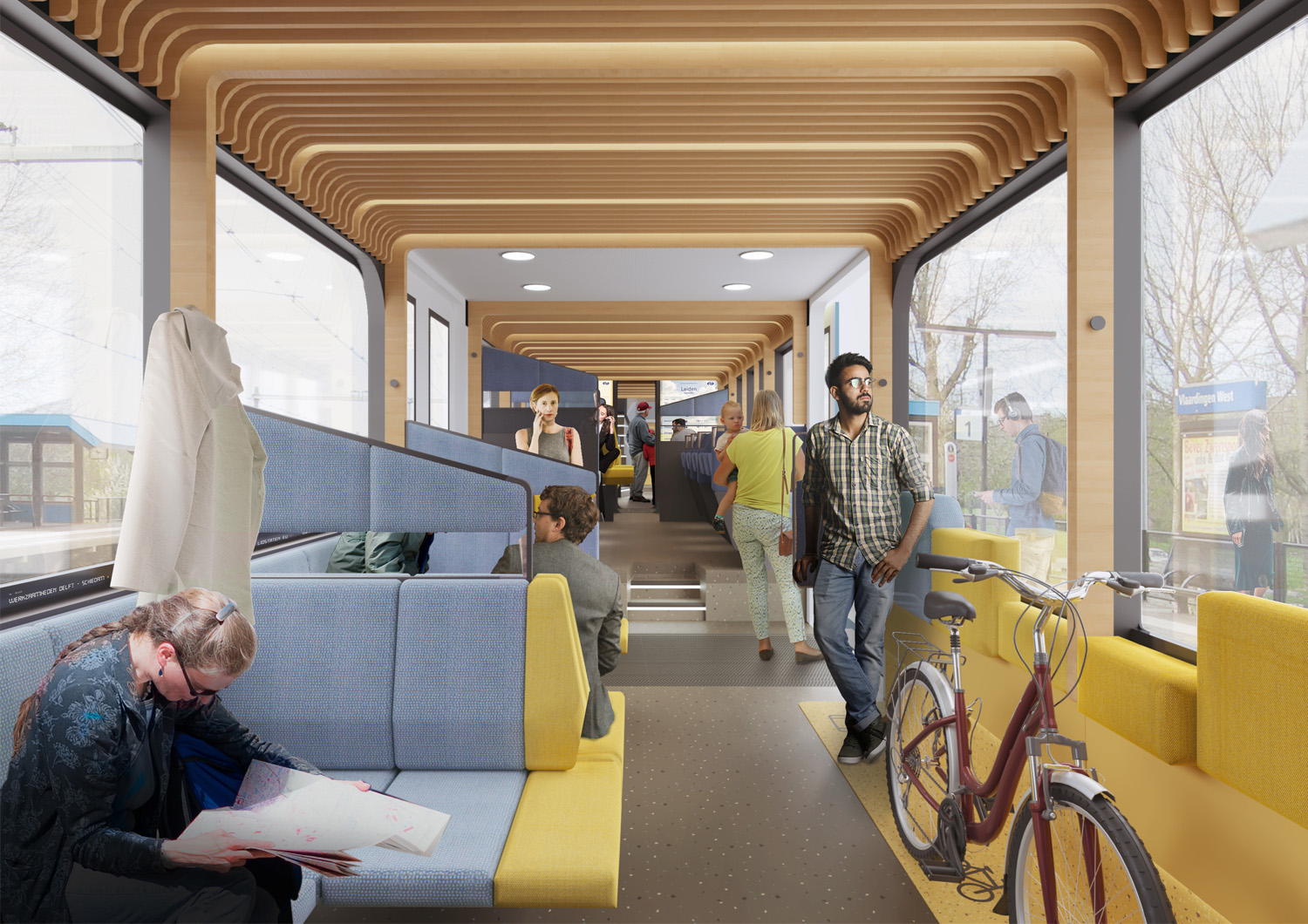 NS Vision Interior Train of the Future by Mecanoo - Architizer