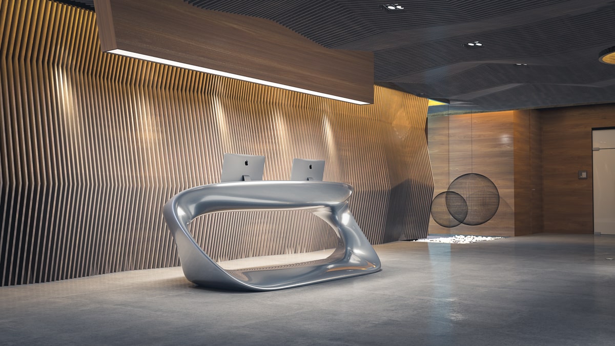 Shiba Reception Desk by Nüvist by Nüvist, Ltd. - Architizer