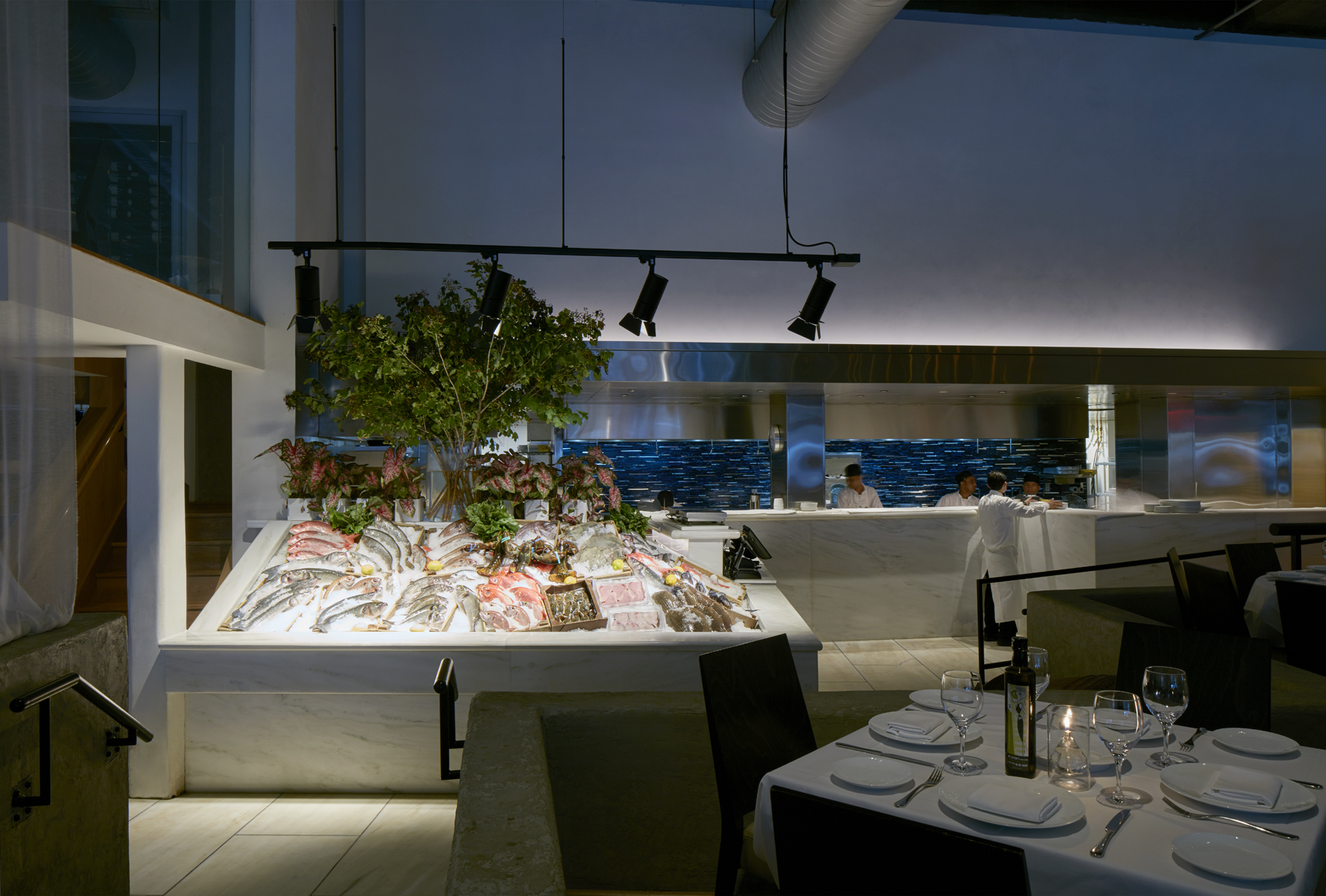 Restaurant Milos New York by Alain Carle Architecte - Architizer