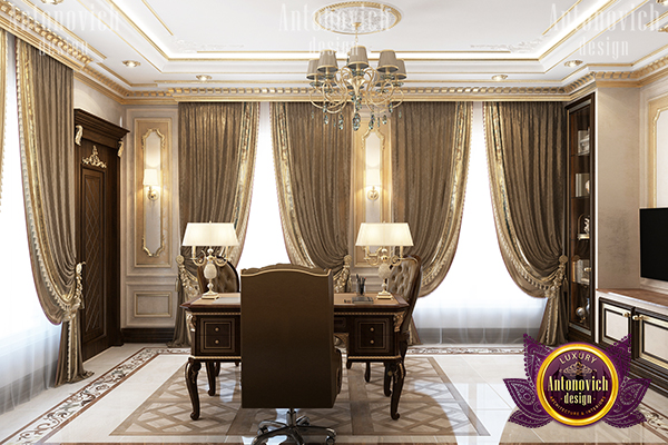 Vigorous Home Office Design by LUXURY ANTONOVICH DESIGN - Architizer