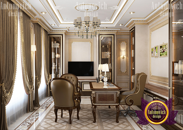 Vigorous Home Office Design by LUXURY ANTONOVICH DESIGN - Architizer