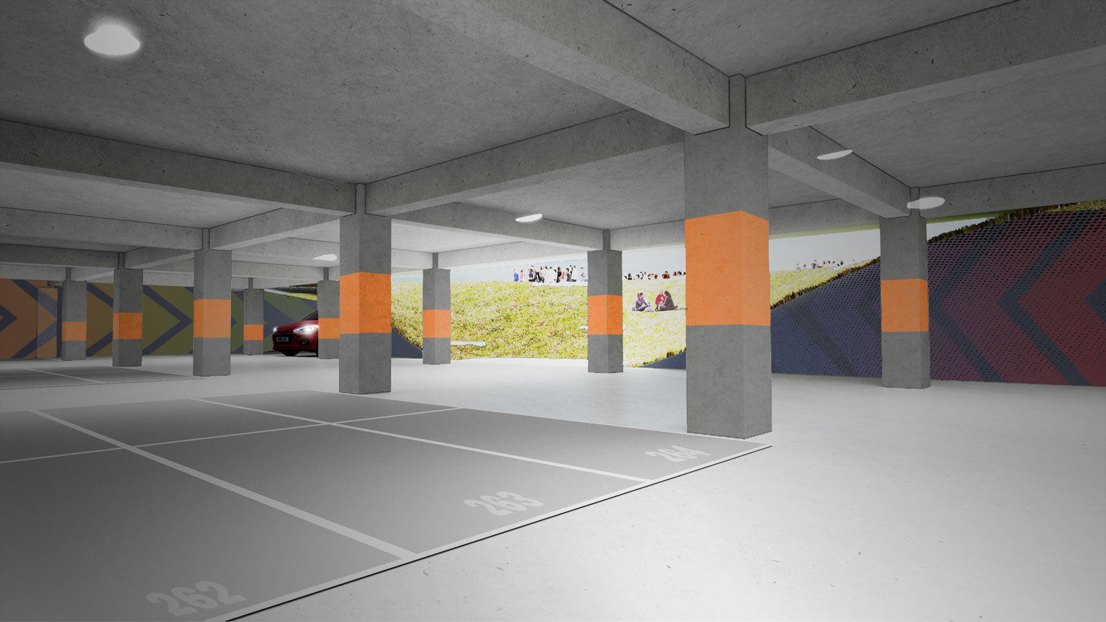 Idea 2638953: Shueipingwun Park Underground Parking and Landscape ...
