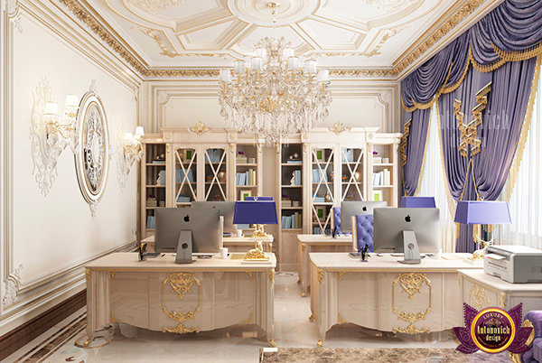 Stunning Study Room Design by LUXURY ANTONOVICH DESIGN - Architizer