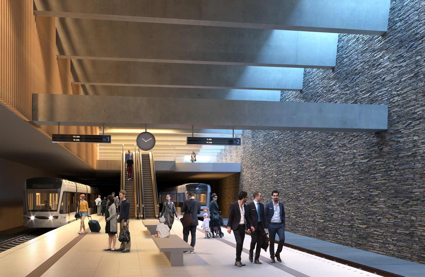 Oslo Metro, Fornebu Line: Skøyen and Vækerø - Architizer