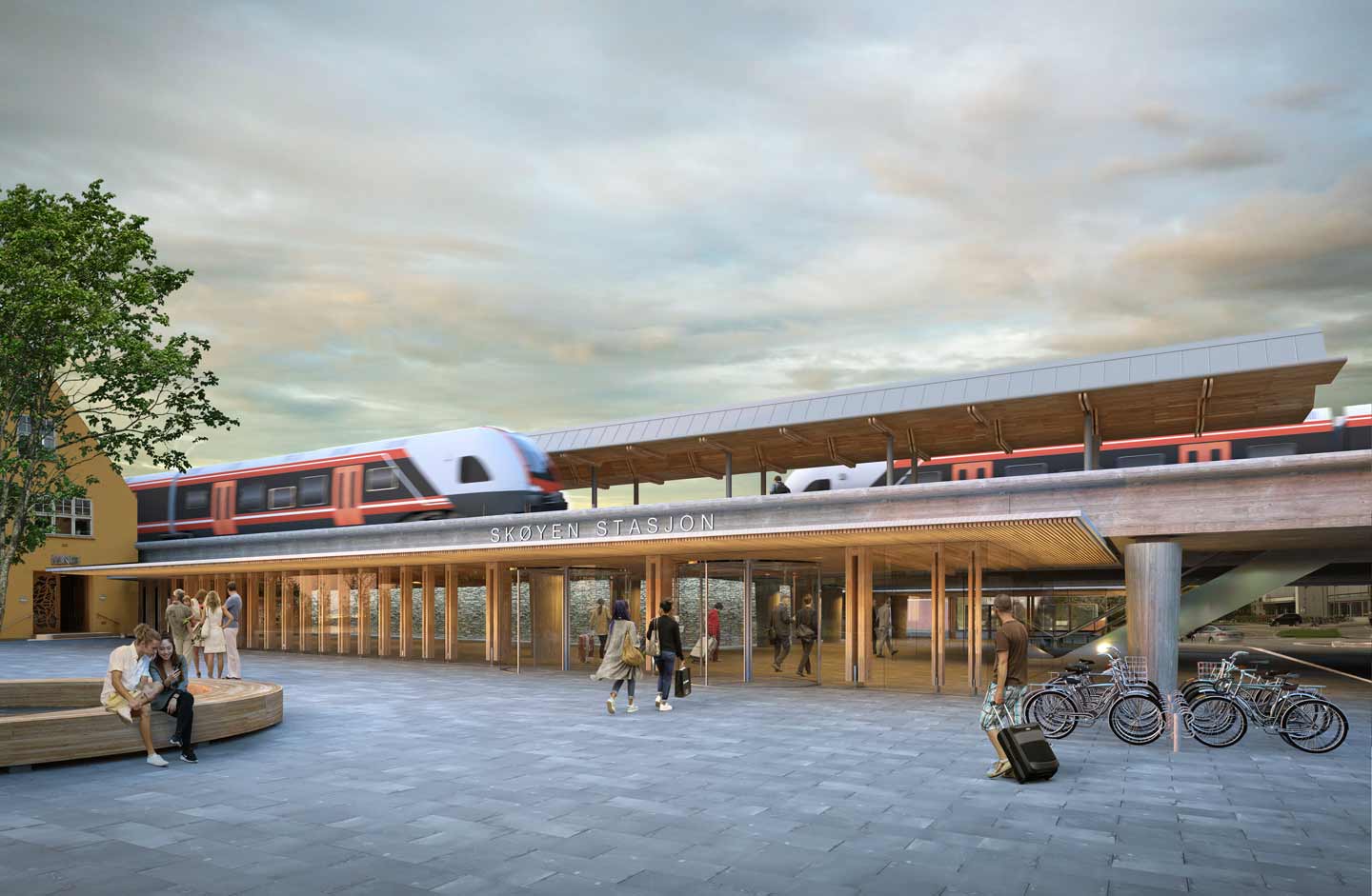 Oslo Metro, Fornebu Line: Skøyen and Vækerø by Gottlieb Paludan ...