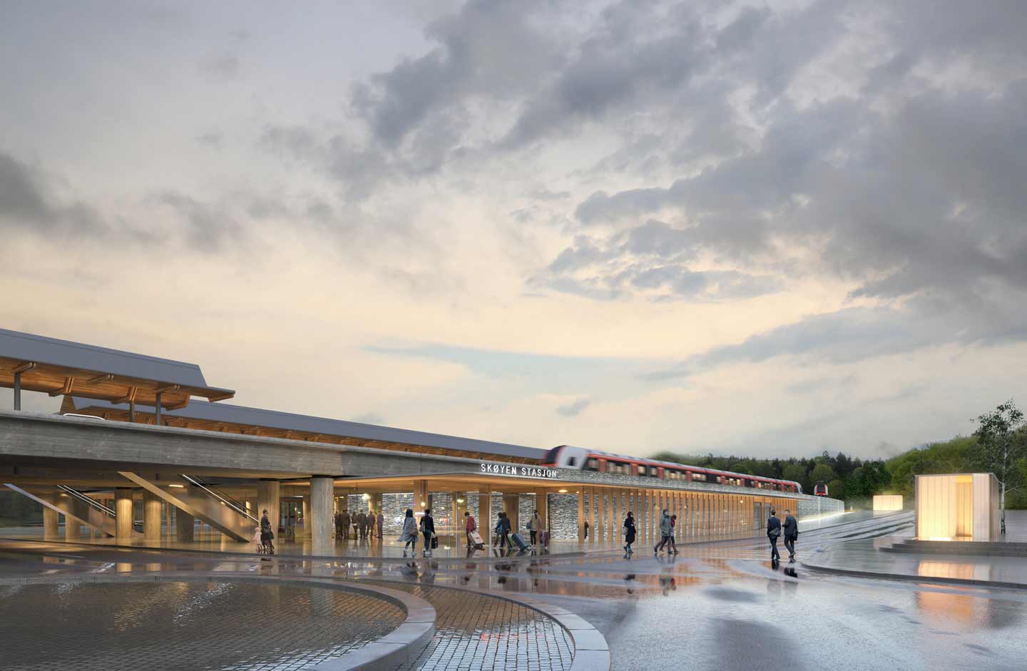 Oslo Metro, Fornebu Line: Skøyen and Vækerø by Gottlieb Paludan ...