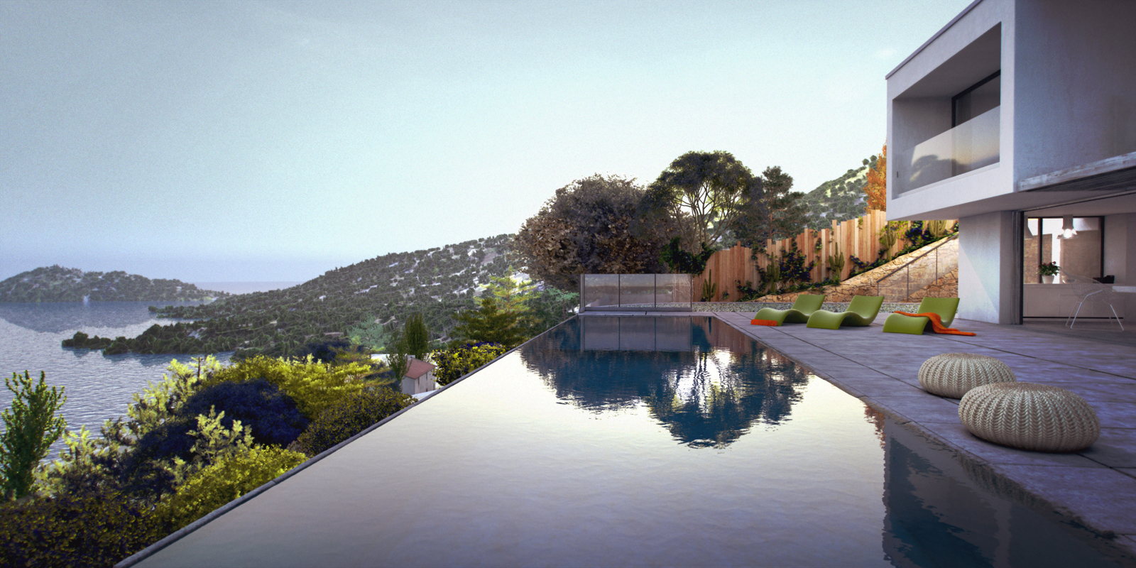 Villa Exterior 3D Rendering by Architectural 3D visualization services ...