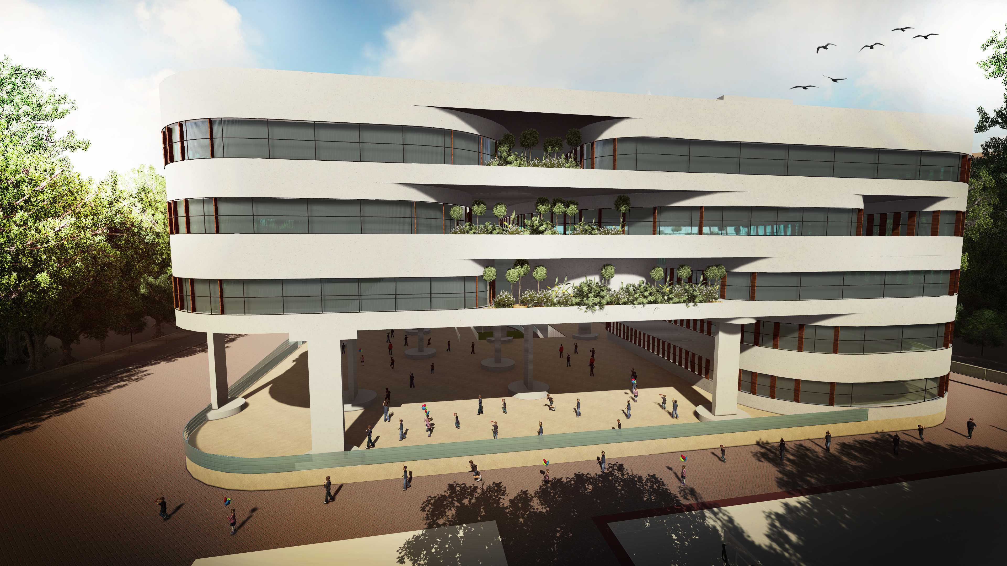 Design a rehabilitation center for children with a view to promoting a ...