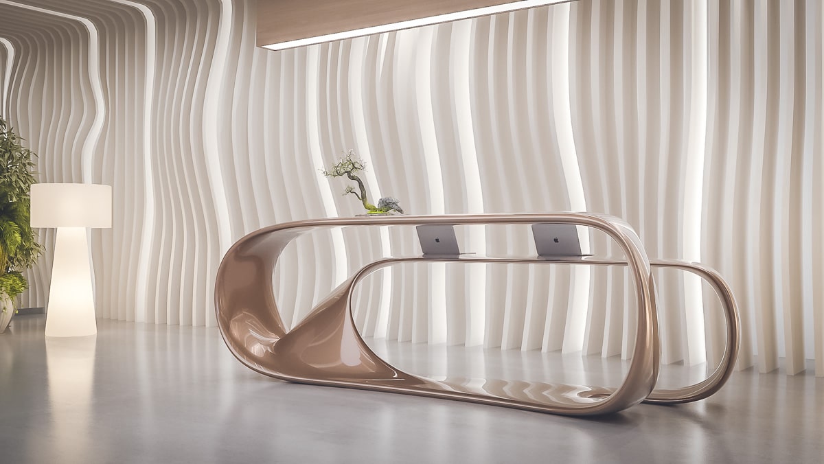 Drevva Reception Desk by Nüvist by Nüvist, Ltd. - Architizer