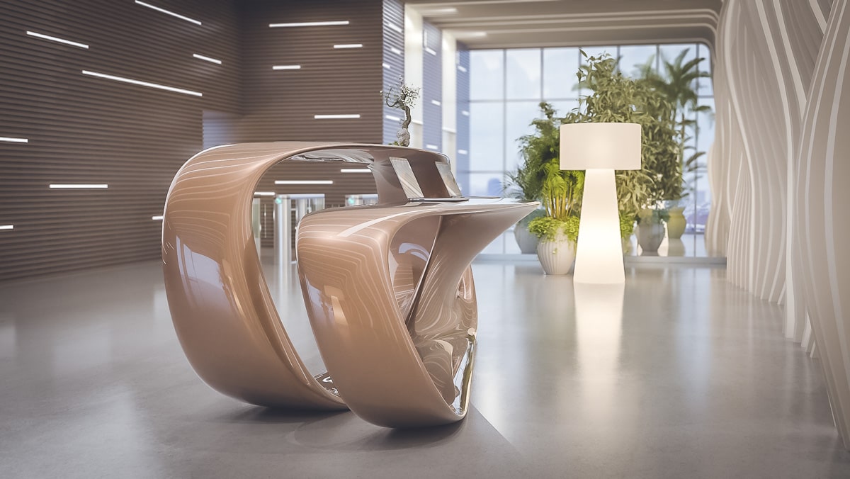 Drevva Reception Desk by Nüvist by Nüvist, Ltd. - Architizer