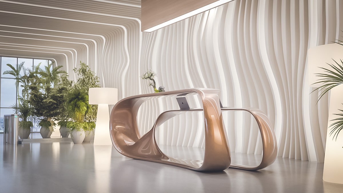 Drevva Reception Desk by Nüvist by Nüvist, Ltd. - Architizer