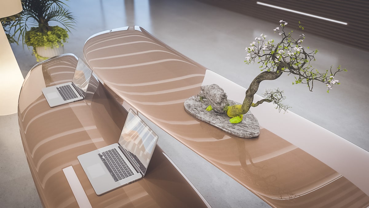 Drevva Reception Desk by Nüvist by Nüvist, Ltd. - Architizer