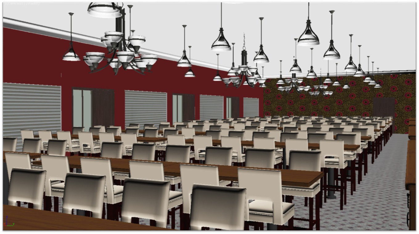 Photorealistic 3D Interior Rendering of Entertainment Club using 3ds ...